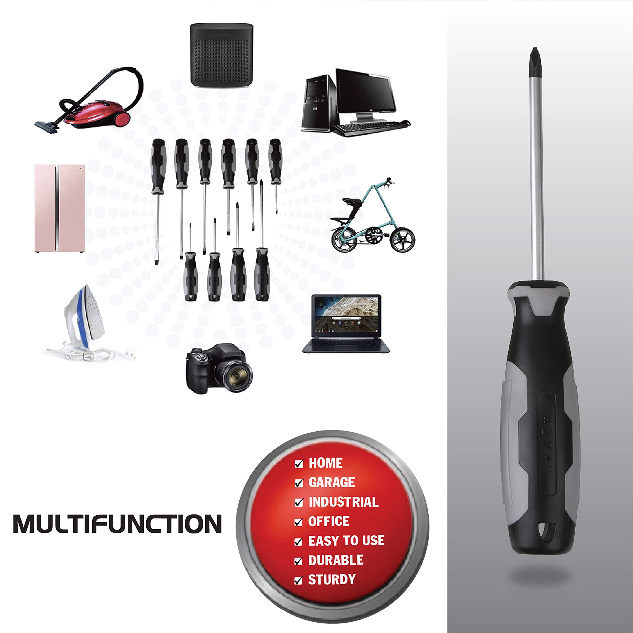 Snapklik.com : Olympia Tools 10-Piece Screwdriver Set