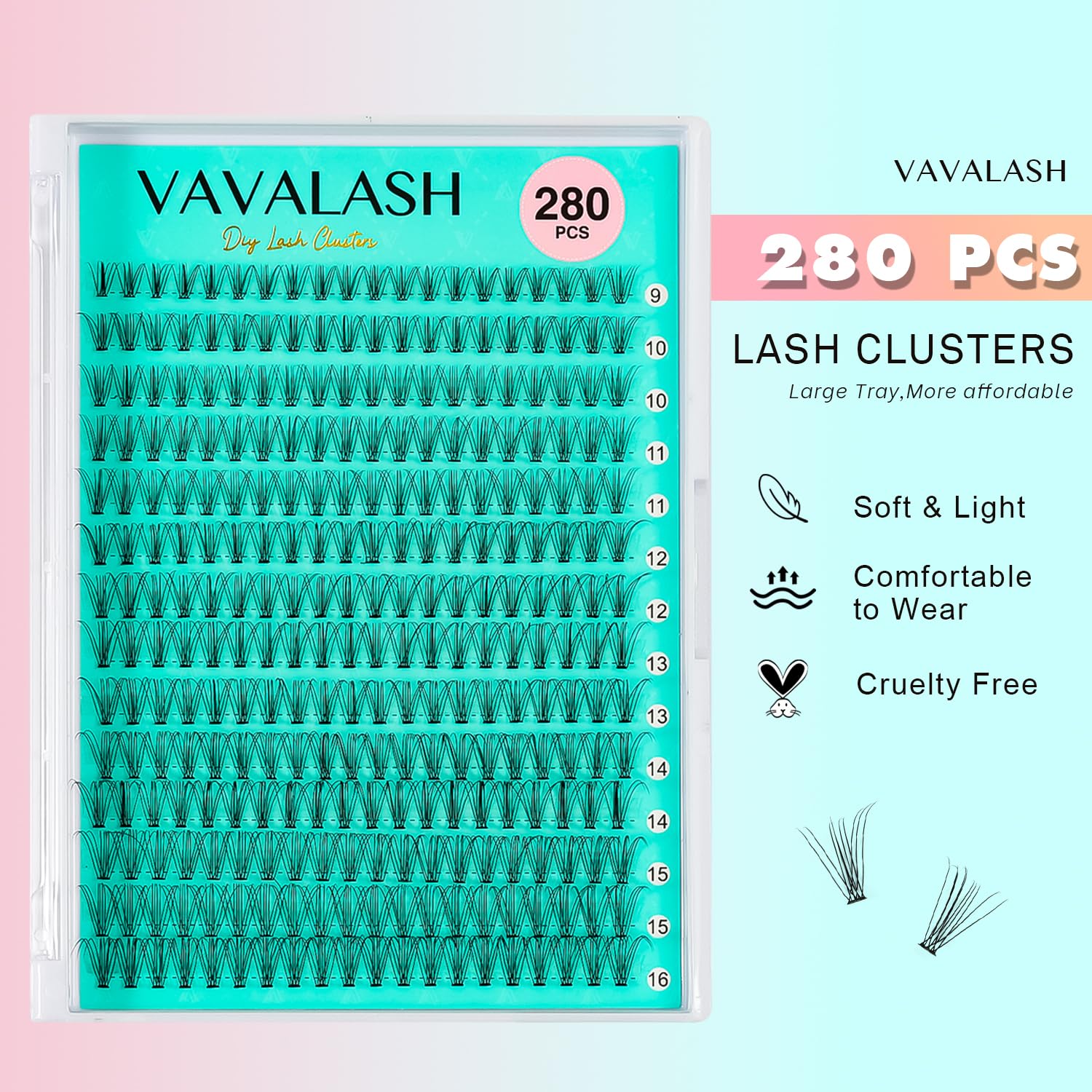 Snapklik.com : VAVALASH DIY Lash Extension Kit 280 PCS Individual ...
