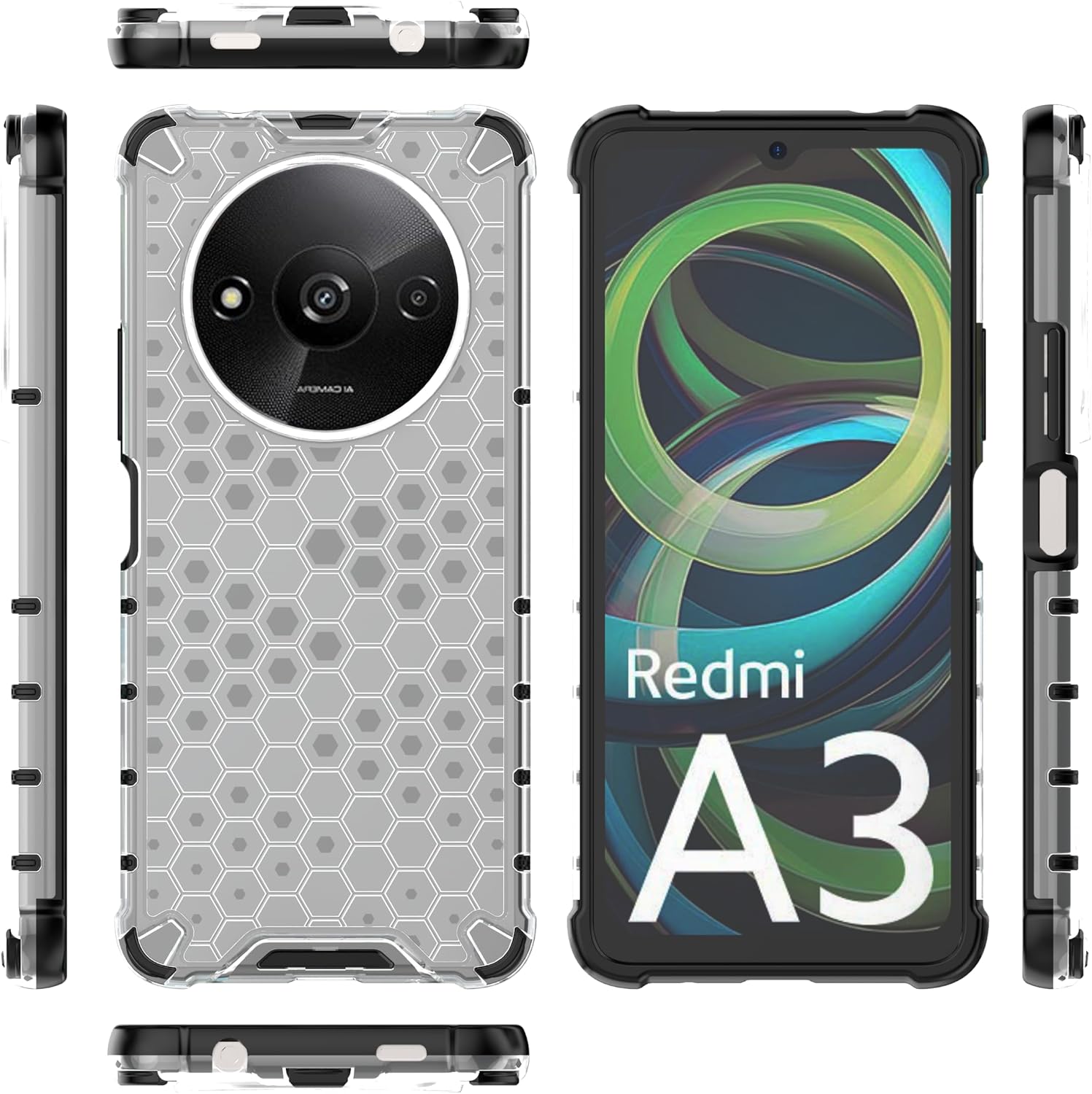 Amazon.com: Pzwoxukhov Compatible with Redmi A3 Case Cover,Compatible ...