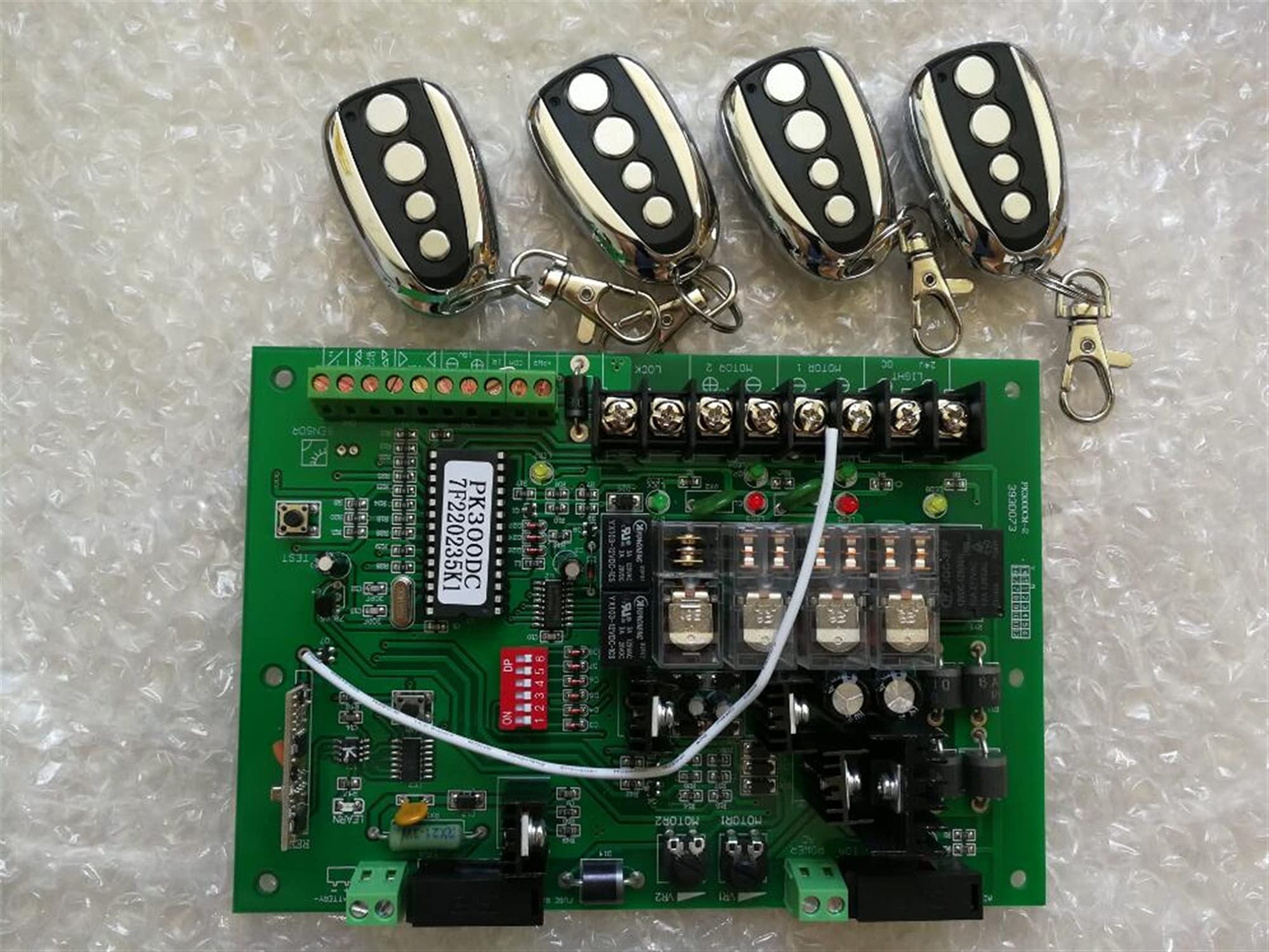 Buy Automatic sliding gate opener kit 24VDC swing gate opener control ...