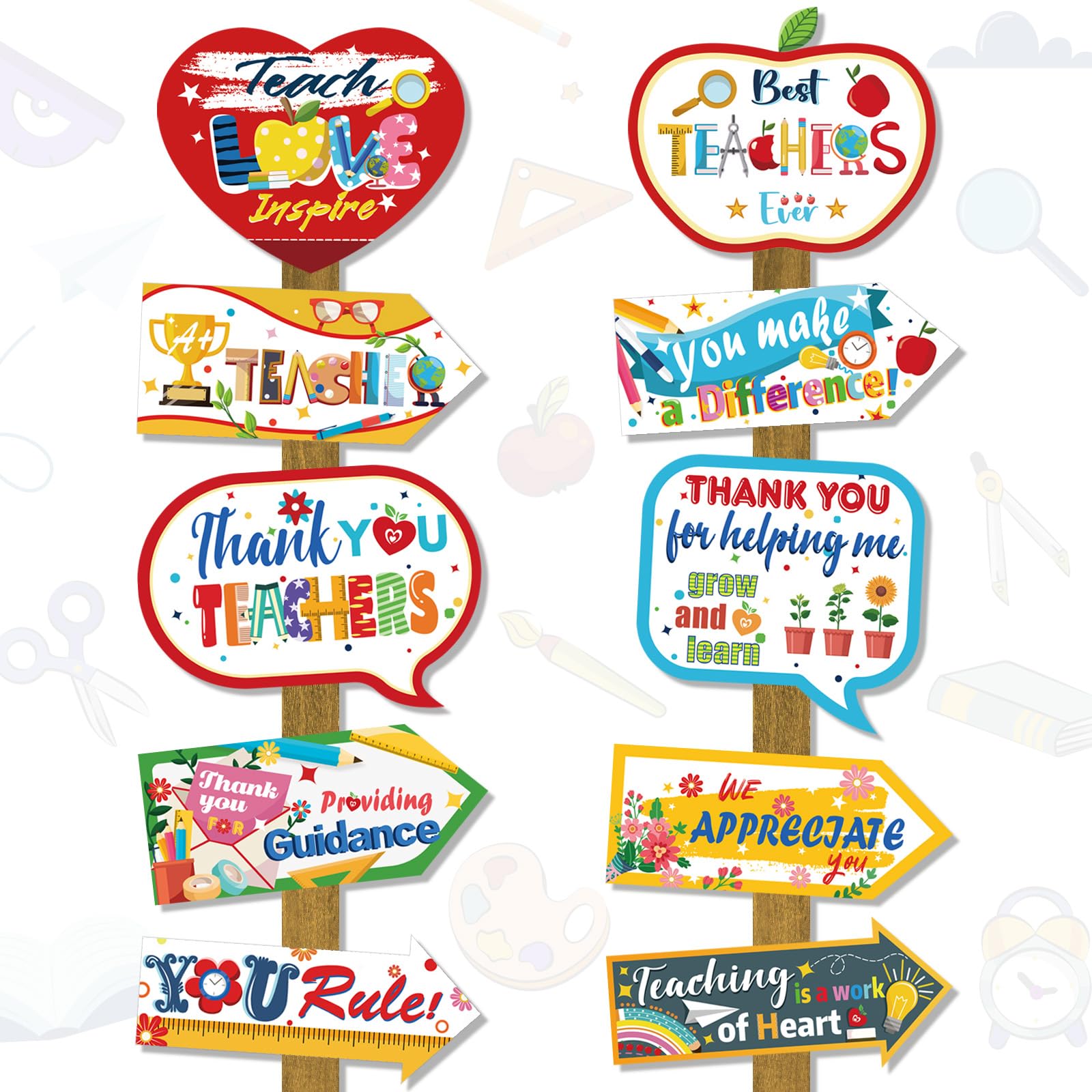 Teacher Appreciation Day Signs Yard Signs | Custom Printing For