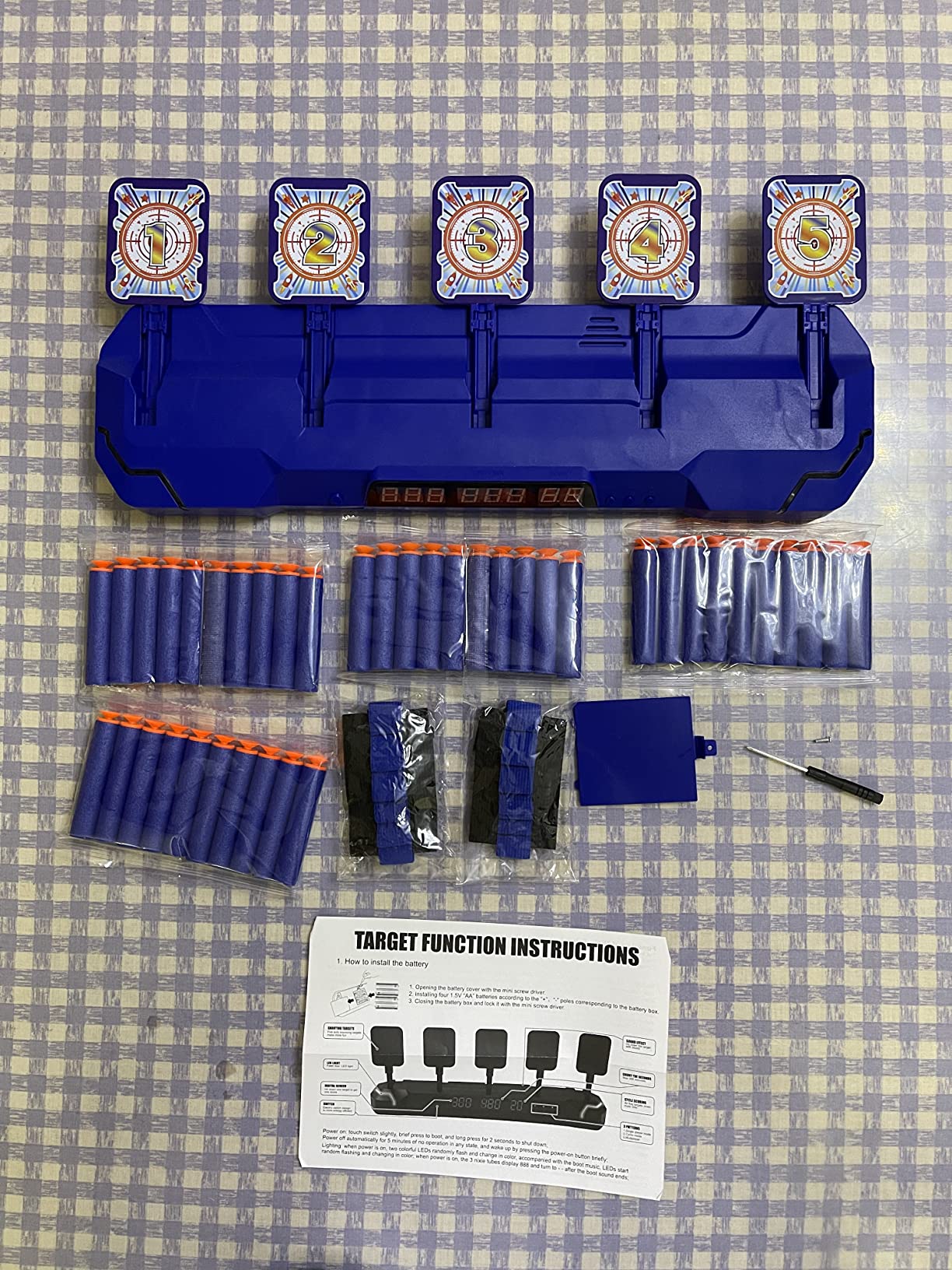 Targets for Nerf Guns, Electronic Scoring Digital Reset Shooting Target ...