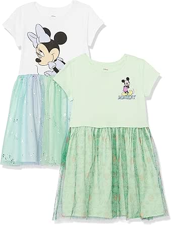 Amazon.com: Disney Mickey Minnie Mouse 2-Pack Tulle Dress Bundle Set ...