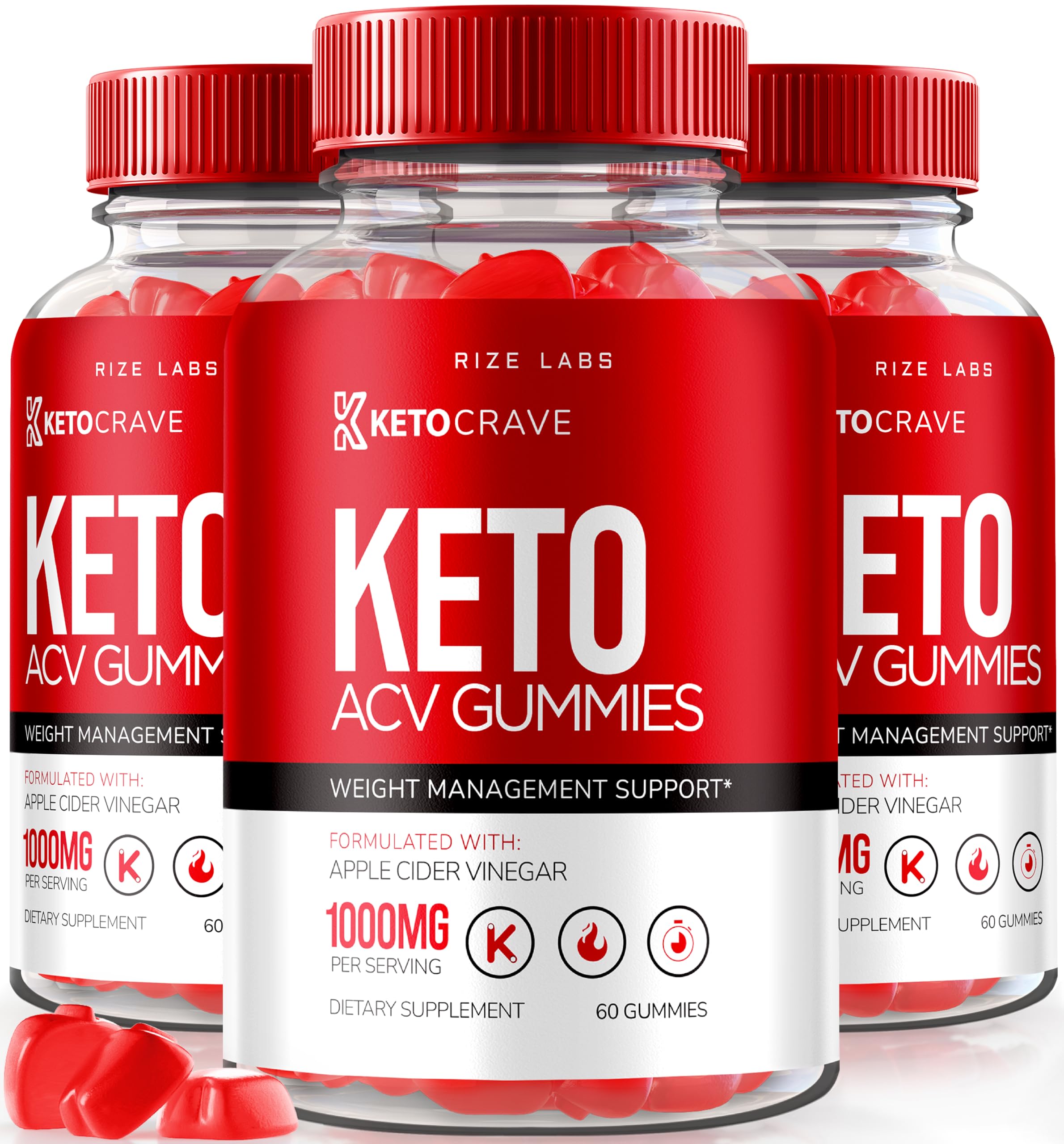 Amazon.com: (3 Pack) Keto Crave Gummies - Keto Crave ACV Gummies, Keto ...