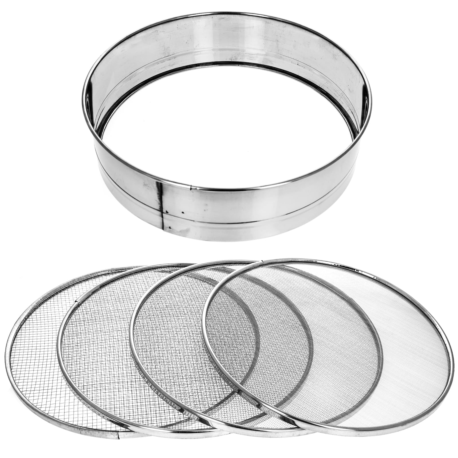 Amazon.com: ToolTreaux Interchangeable Fine Mesh Sieve Set Gardening ...