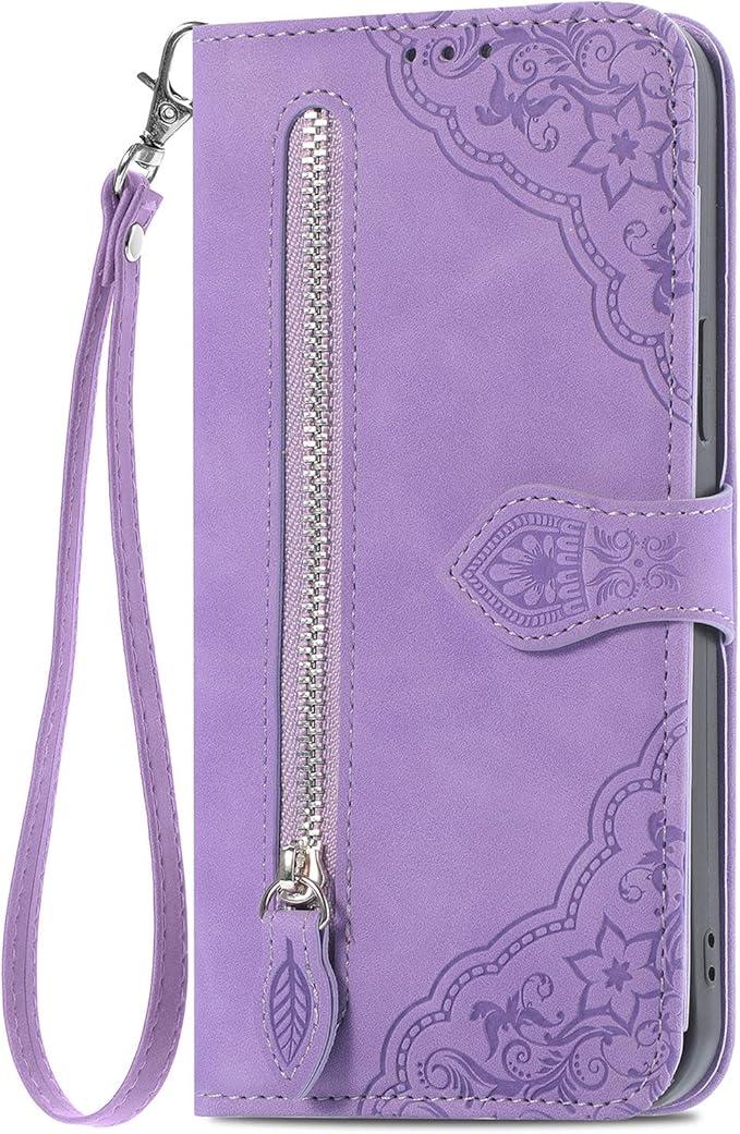 Wuhaizher Nokia G42 Case Zipper Pocket Flip Shockproof Leather Folio ...