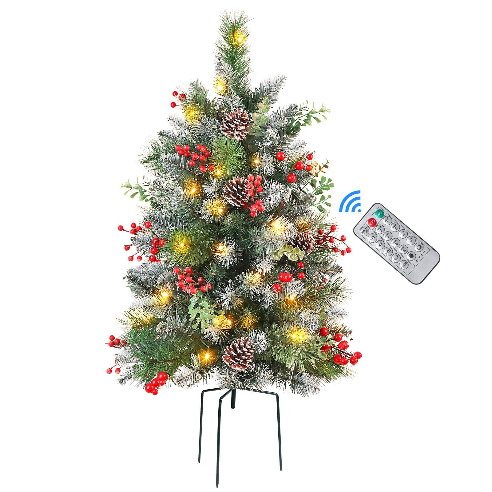 Battery Operated Pre Lit Outdoor Christmas Tree at Tracy Dibenedetto blog