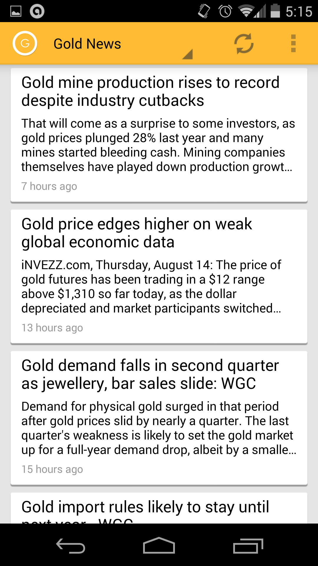 Gold Price - App on Amazon Appstore