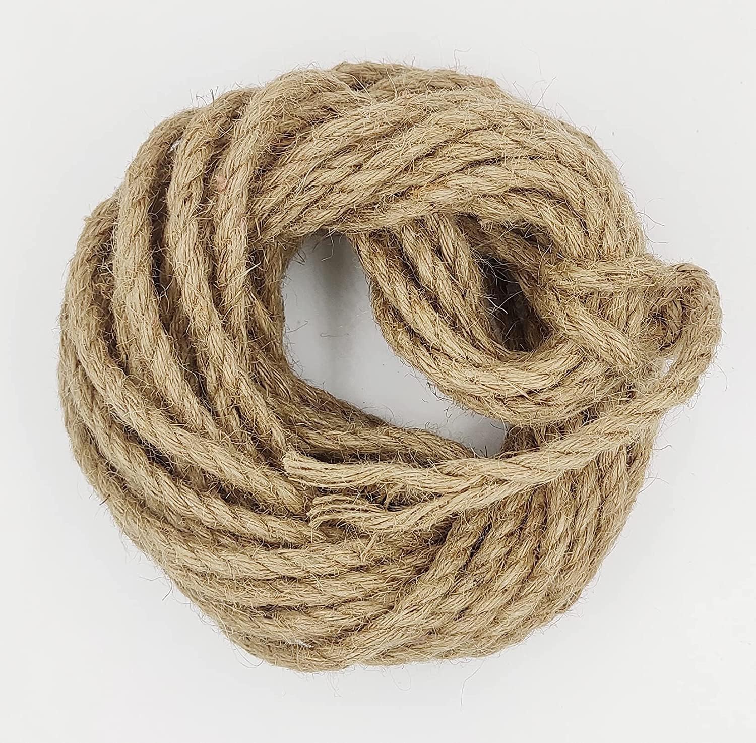 Craft Affair | 3-Ply Natural Jute Rope (10 Meters, 7mm) Linen Twine ...