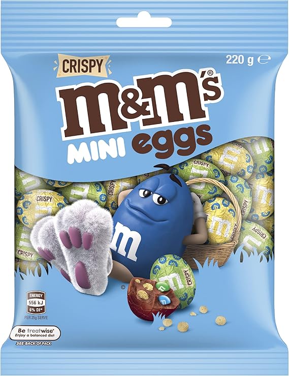 M&M’S CRISPY Mini Chocolate Easter Eggs 220g : Amazon.com.au: Grocery