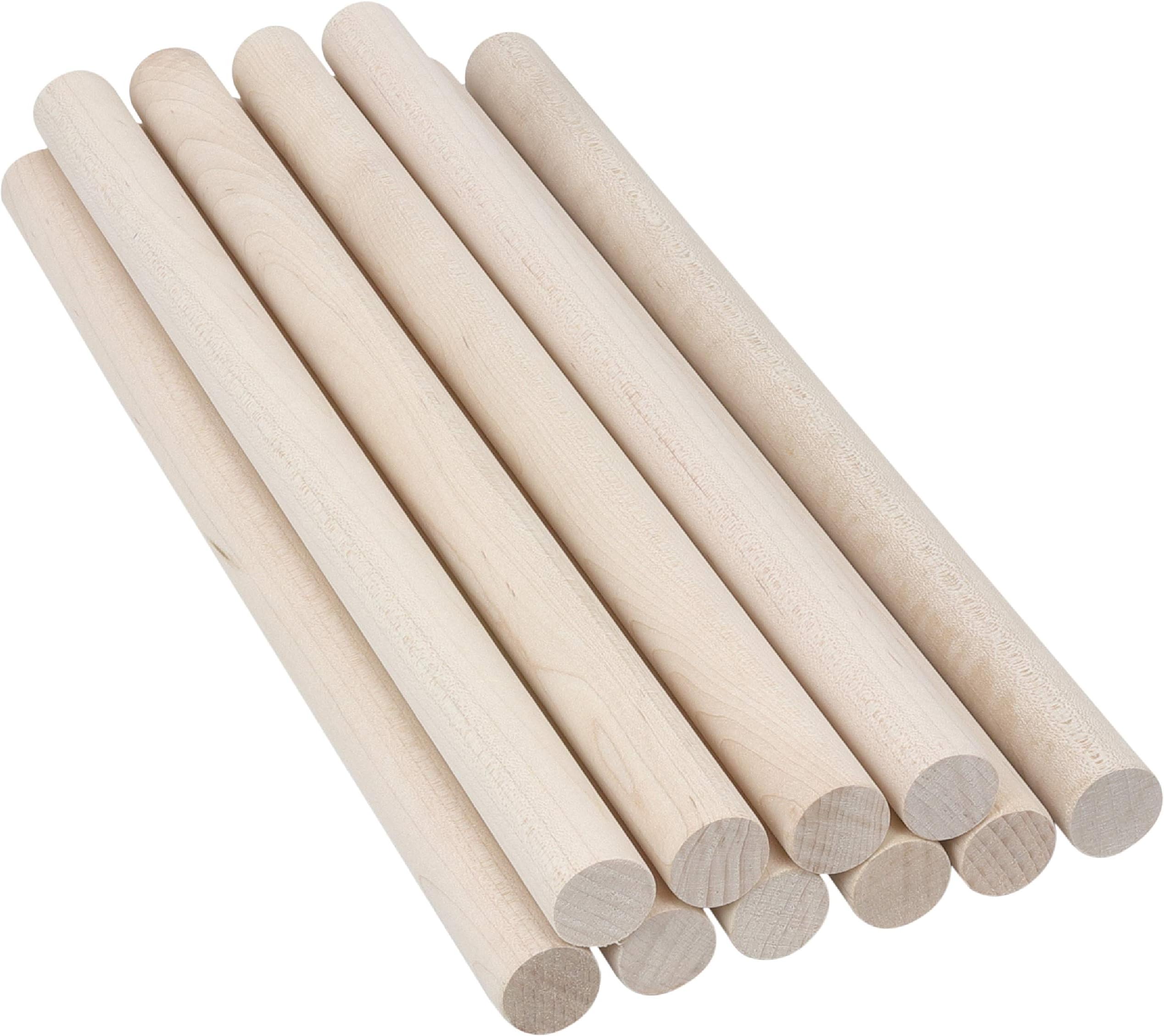 Amazon.com: Dowel Rods Wood Sticks Wooden Dowel Rods - 1-1/2 x 36 Inch ...