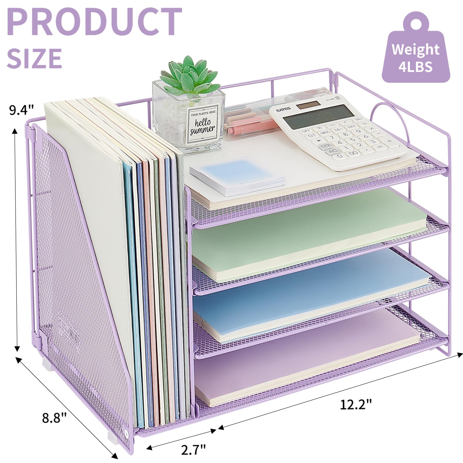 Snapklik.com : OPNCIE Desk Organizers And Accessories, 4 Tier Paper ...