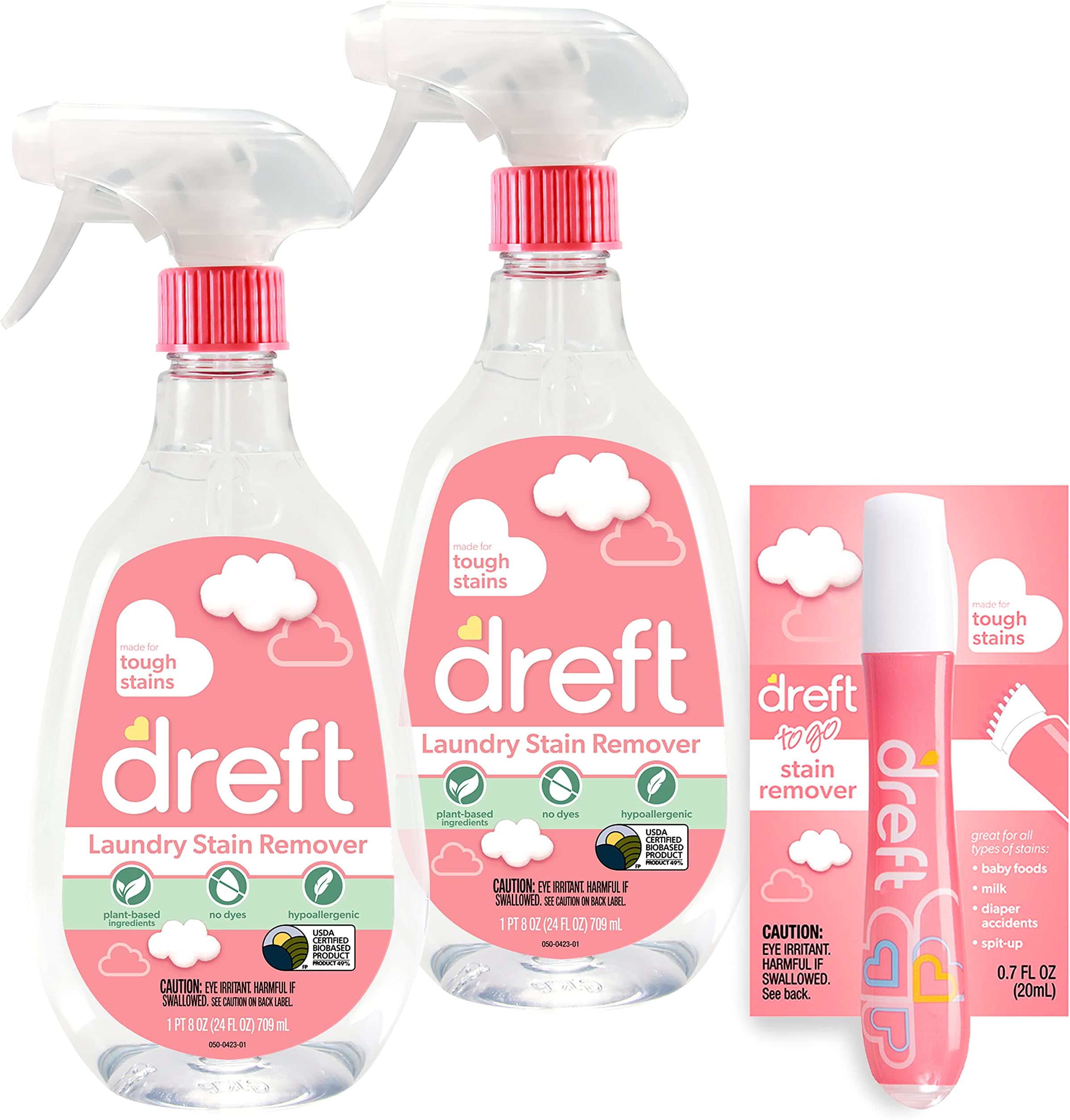 Amazon.com: Dreft Stain Remover for Baby Clothes, Fragrance Free and ...