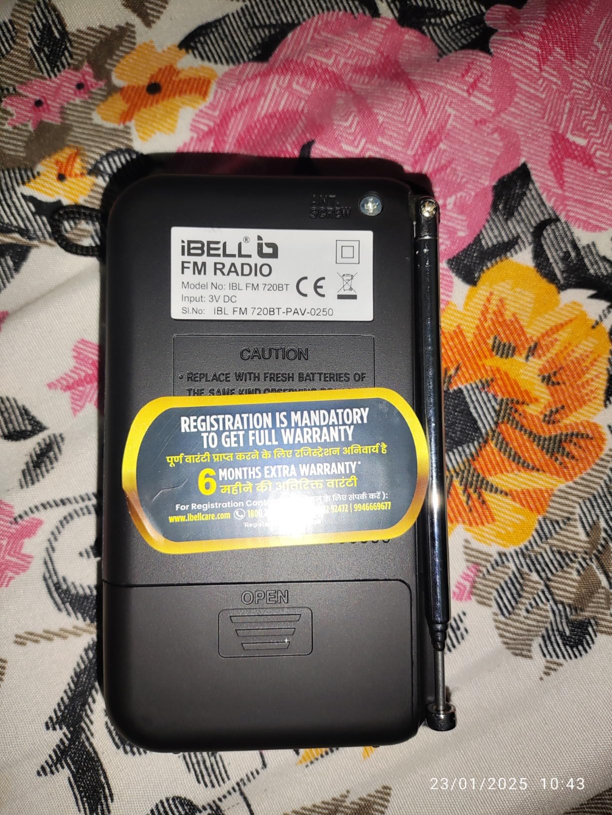 iBELL FM720BT Portable Pocket FM Radio with Bluetooth Speaker, USB/SD ...