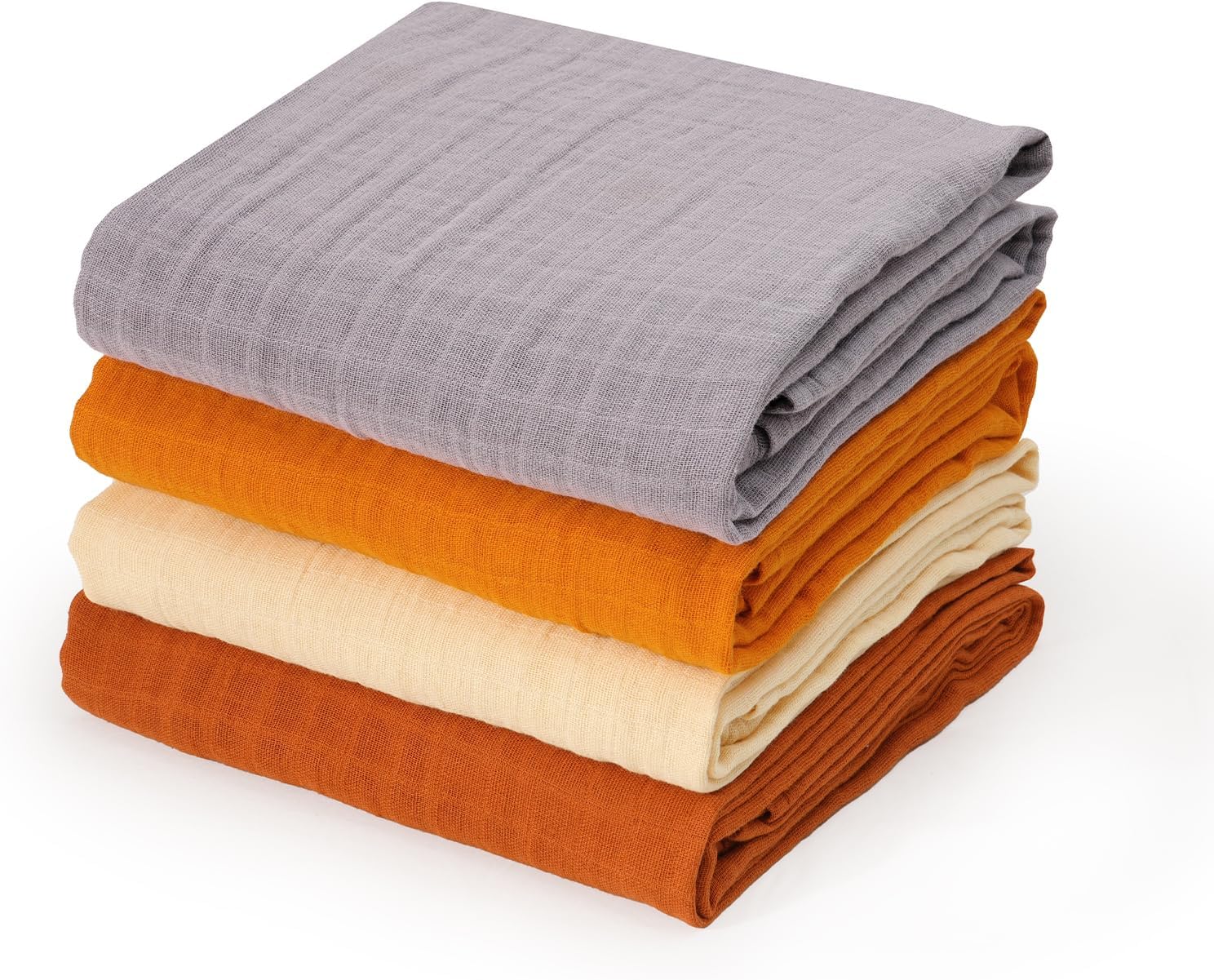 Amazon.com: david's kids 4 Pack Baby Muslin Swaddle Blankets, 100% ...