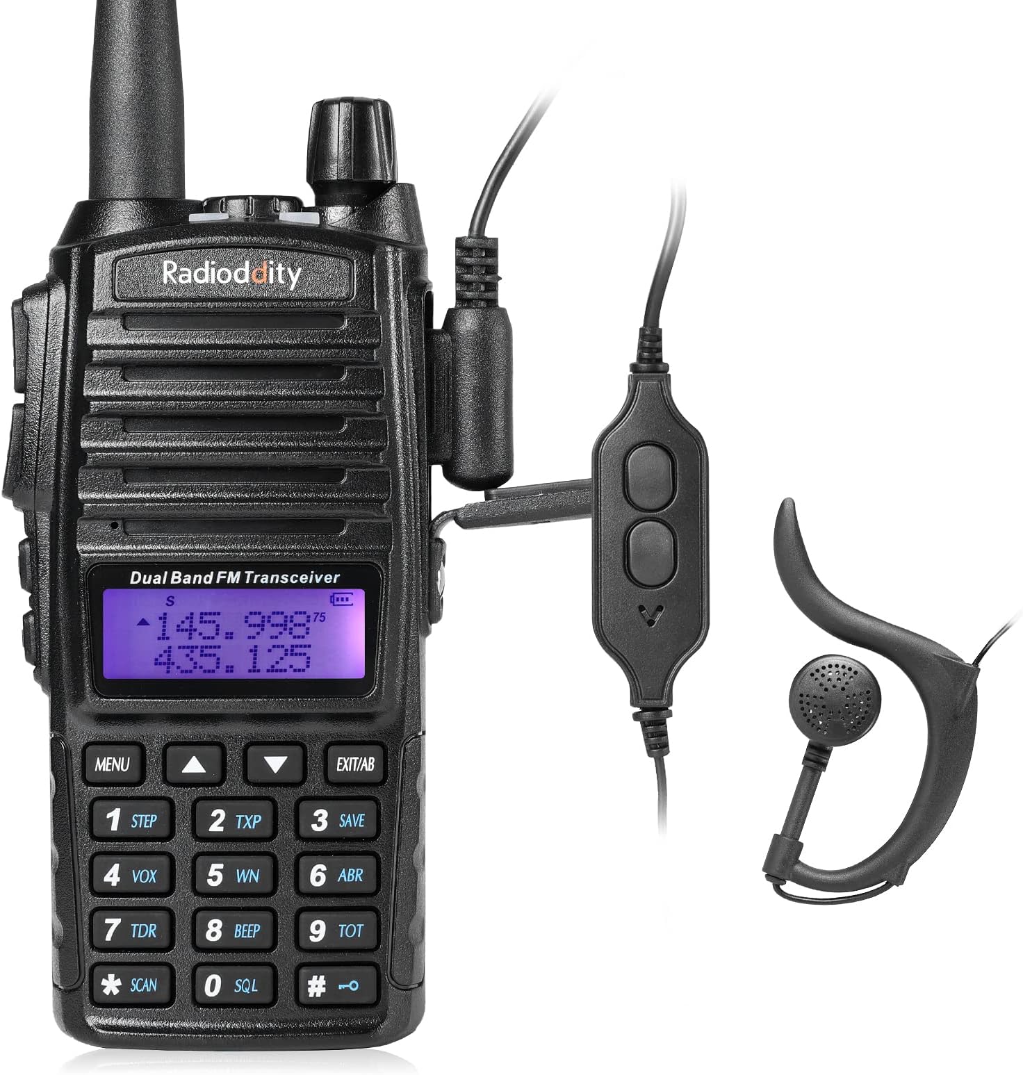 Talkie Walkie Double Bande GT-82, Radio Portable Longue Portée VHF UHF ...