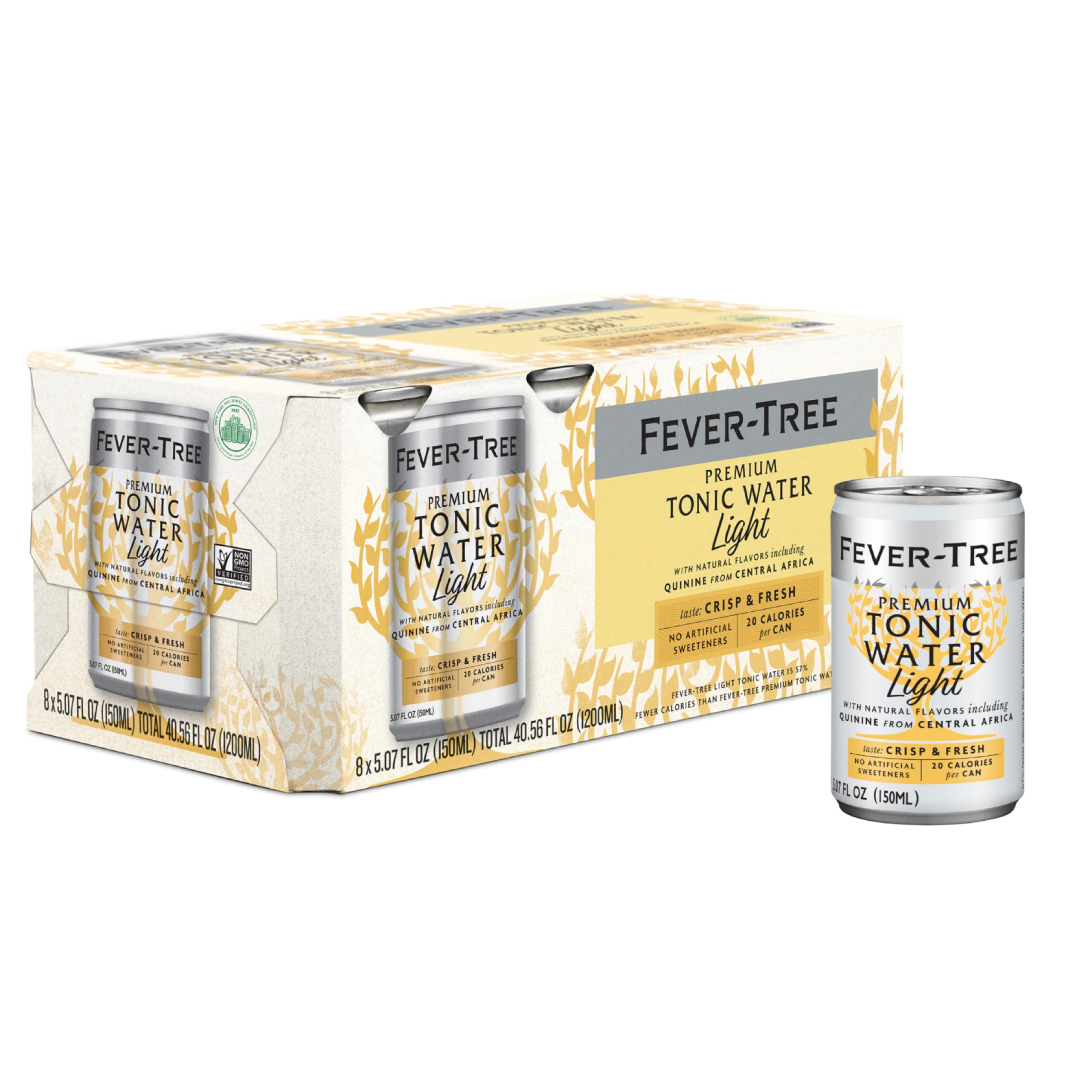 Fever-Tree Refreshingly Light Tonic Water: 150 mL x 8 cans : Amazon.ca ...