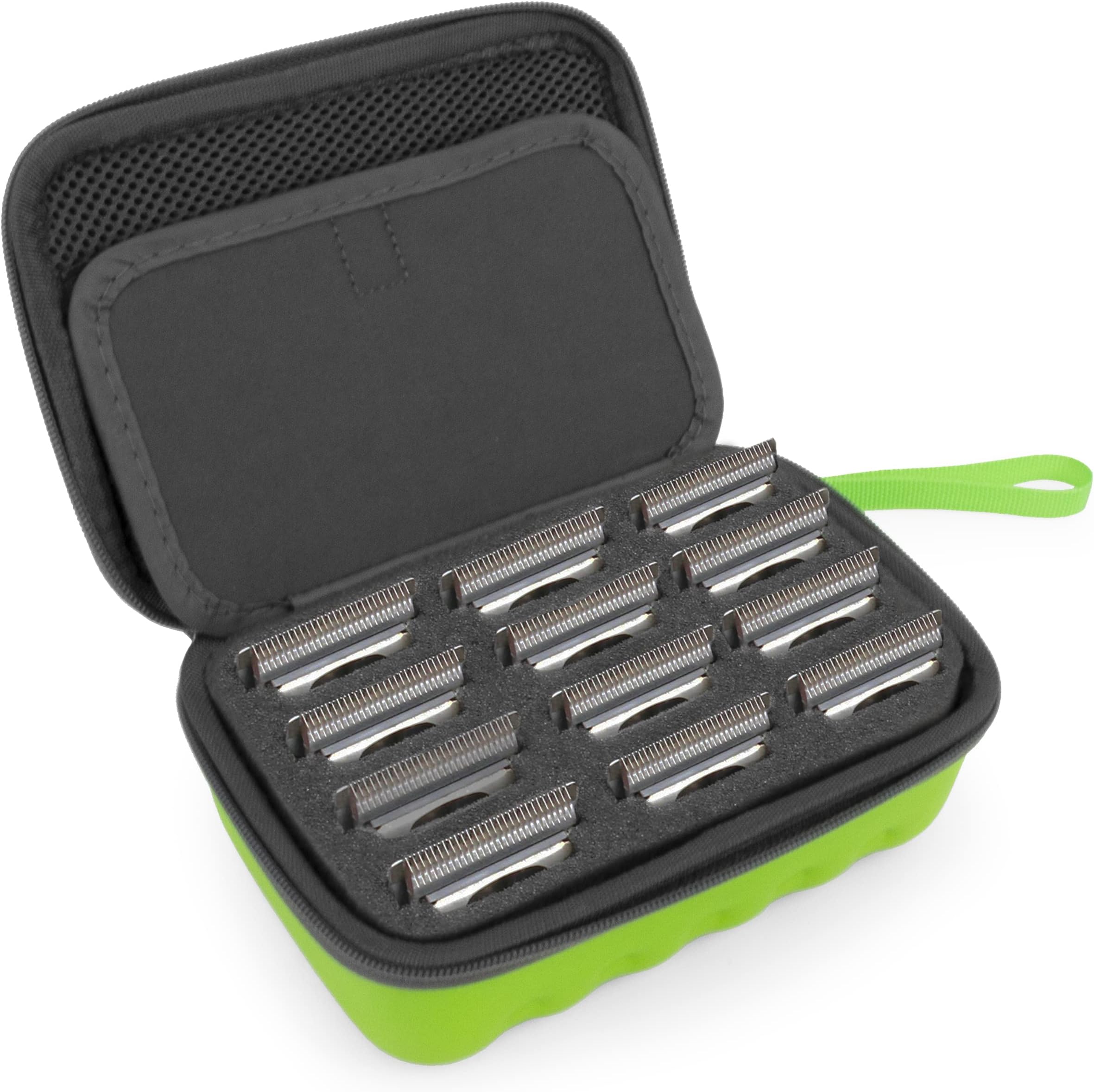 Amazon.com: CASEMATIX Green Clipper Blade Holder for 12 Blades ...