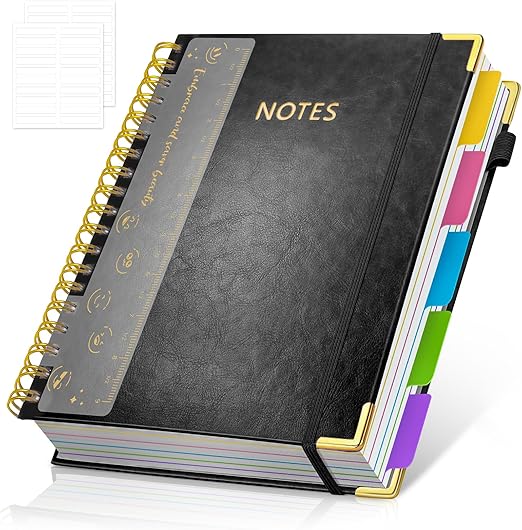 Amazon.com : Hardcover Spiral Notebook Journal with Removable PVC ...