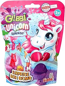 Amazon.com: Simba Glibbi Unicorn Surprise Bath Bomb in 1 of 3 Colours ...