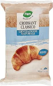 Pam Croissant Classico Con Zucchero Cristallino In Superficie 6p, 240g : Amazon.it: Alimentari e ...