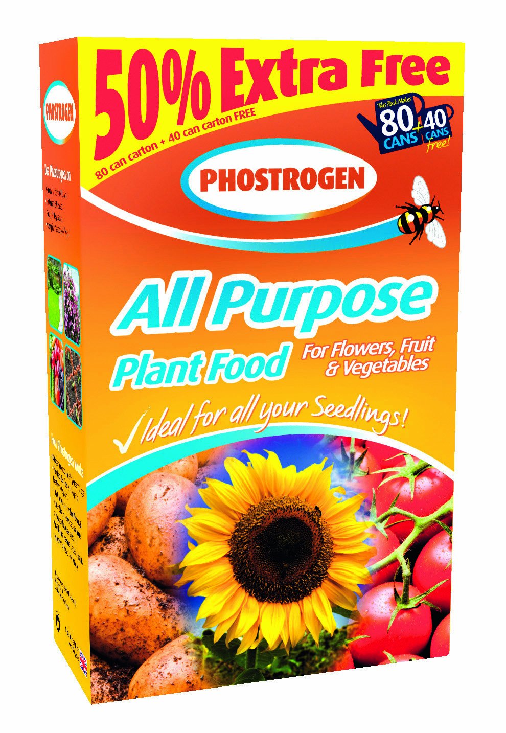 Bayer Phostrogen 2.4kg All Purpose Plant Food (2 x 120 Can 1.2kg Packs ...