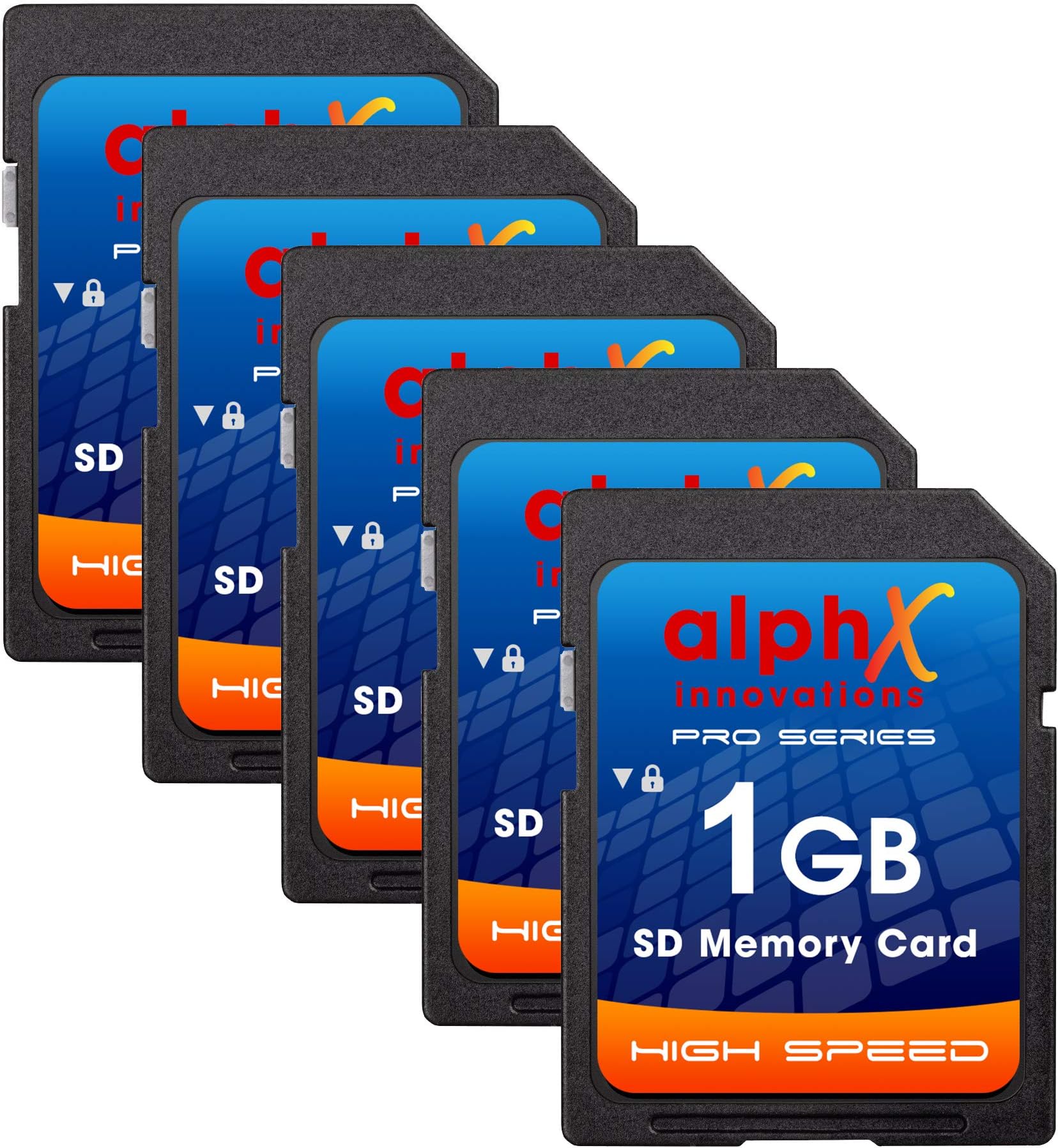 Amazon.com: AlphX 1gb SD Secure Digital Memory Cards, Pack of 5 ...
