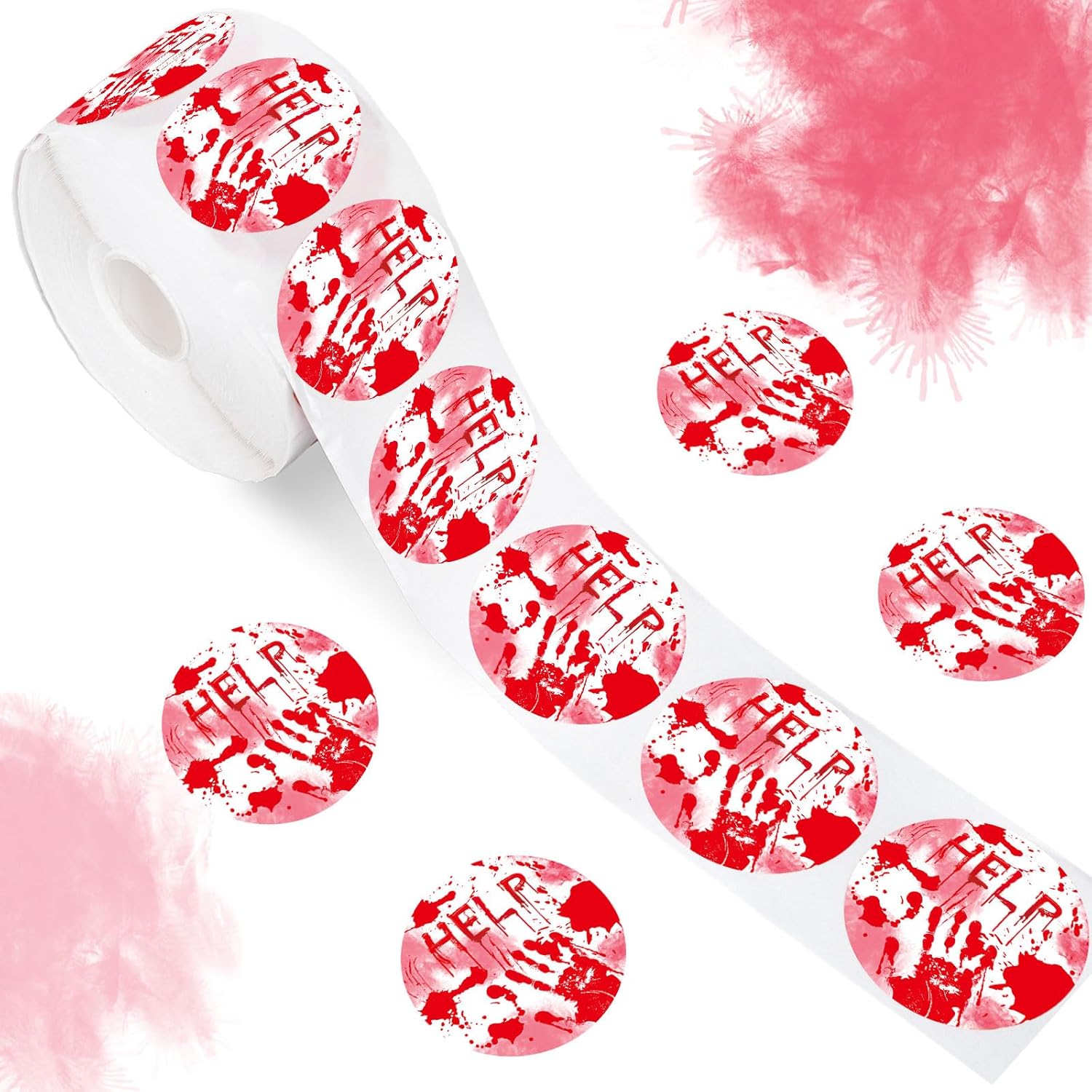 Amazon.com: Whaline 1000Pcs Halloween Stickers Roll Self Adhesive ...