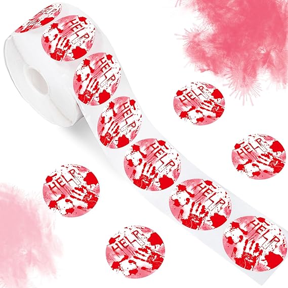 Amazon.com: Whaline 1000Pcs Halloween Stickers Roll Self Adhesive ...