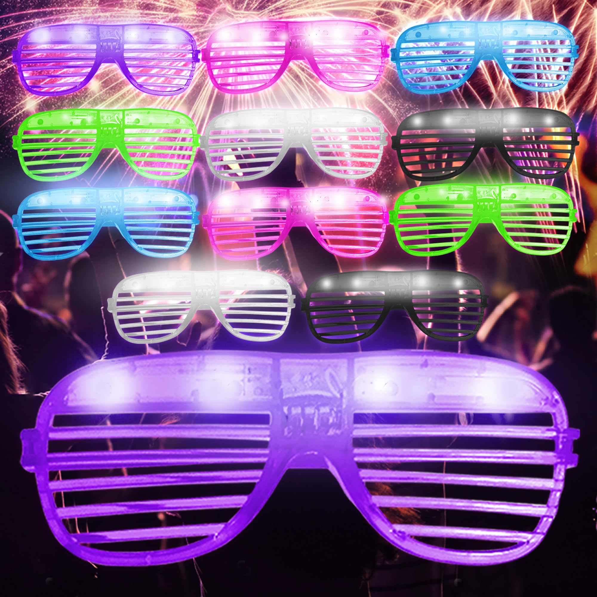 jaunty partyware LED Flashing Glasses 12pk – Neon Rave Accessories ...