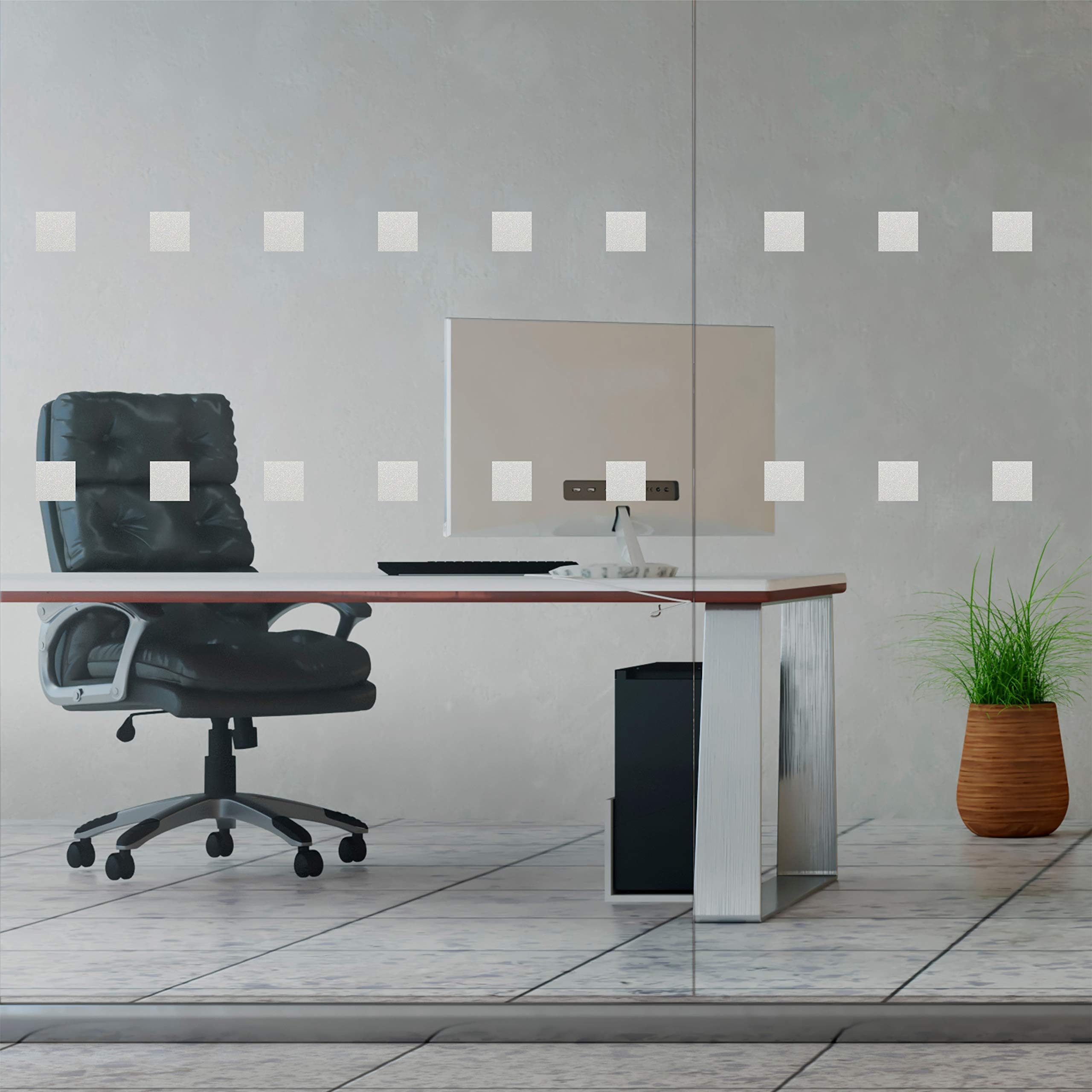 Amazon.com: 60 x Etched Glass Safety Windows Stickers for Glass - 2 ...