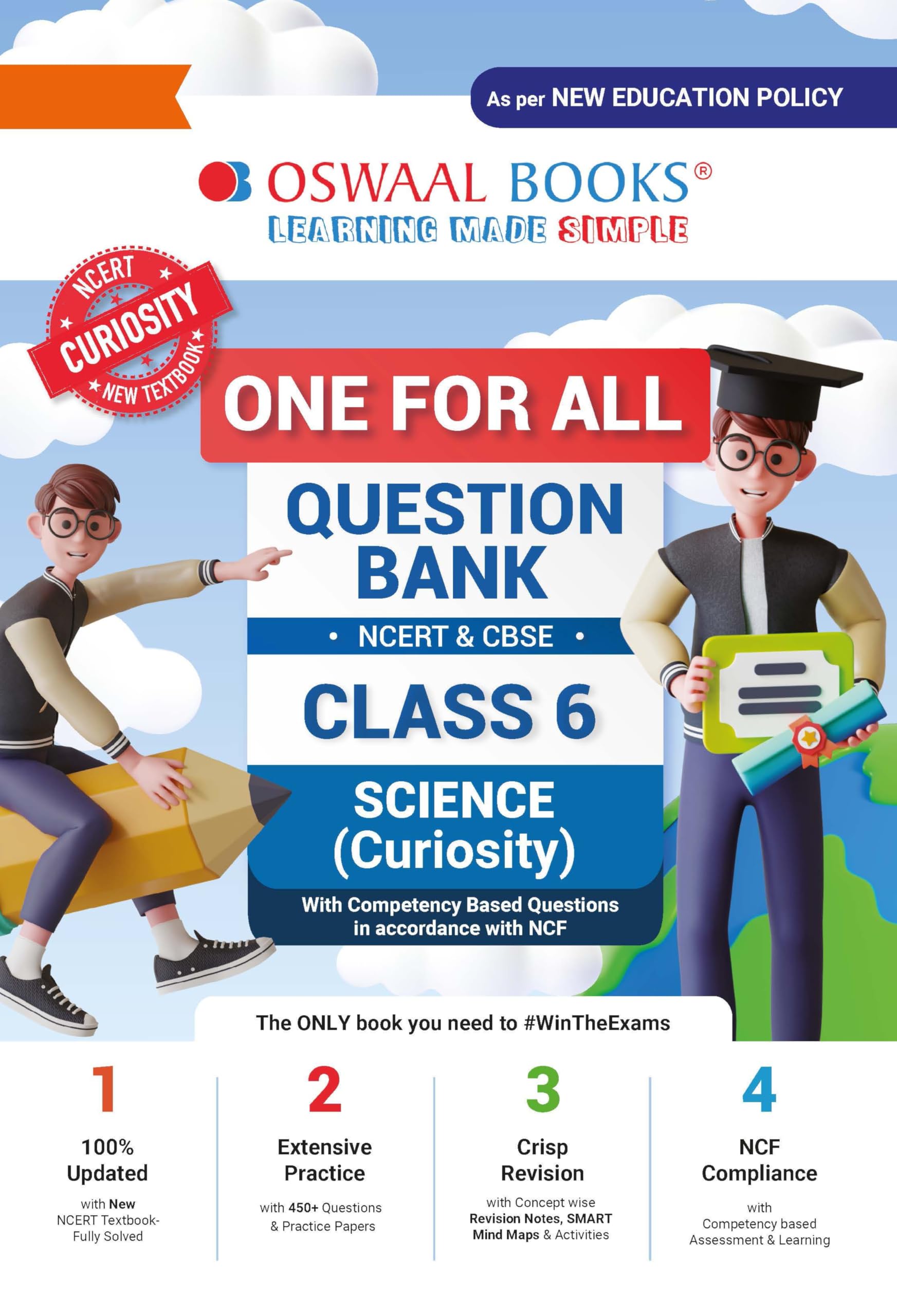 Oswaal One For All Question Bank NCERT & CBSE Class-6 Science ...