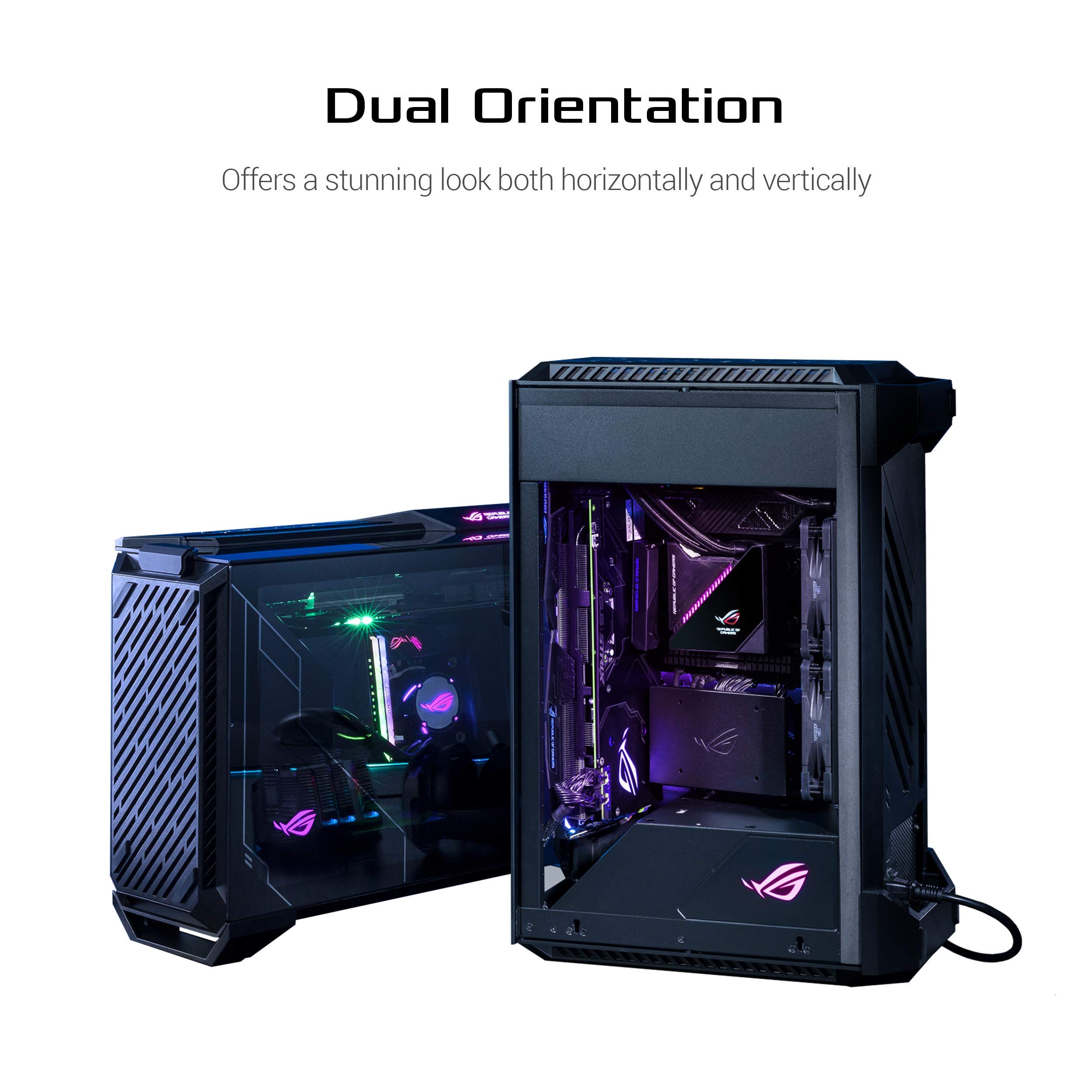 ASUS ROG Z11 Mini ITX Gaming Case with Se7en Figure, Front USB 3.2 Type ...