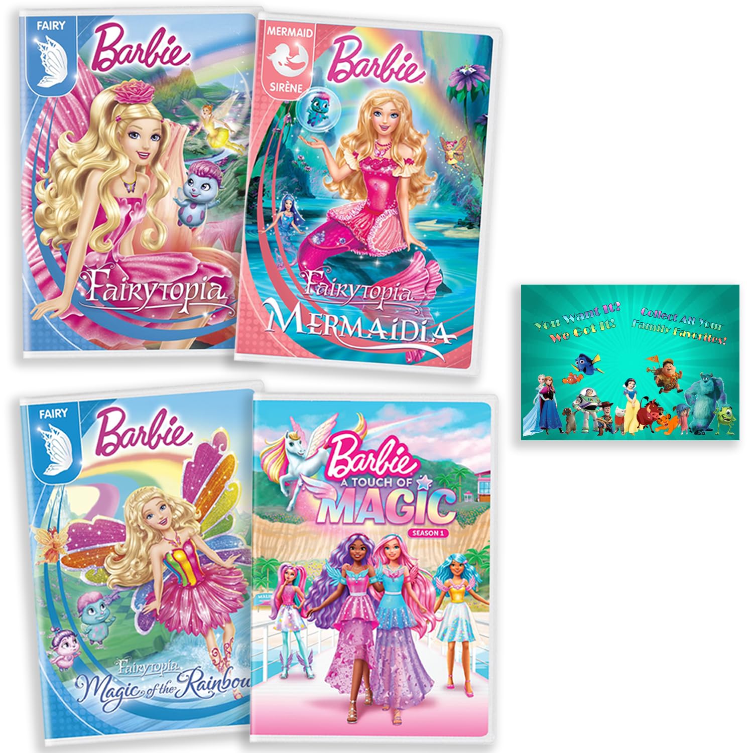 Amazon.com: Barbie Animated DVD Collection: Complete "Barbie: Touch Of ...