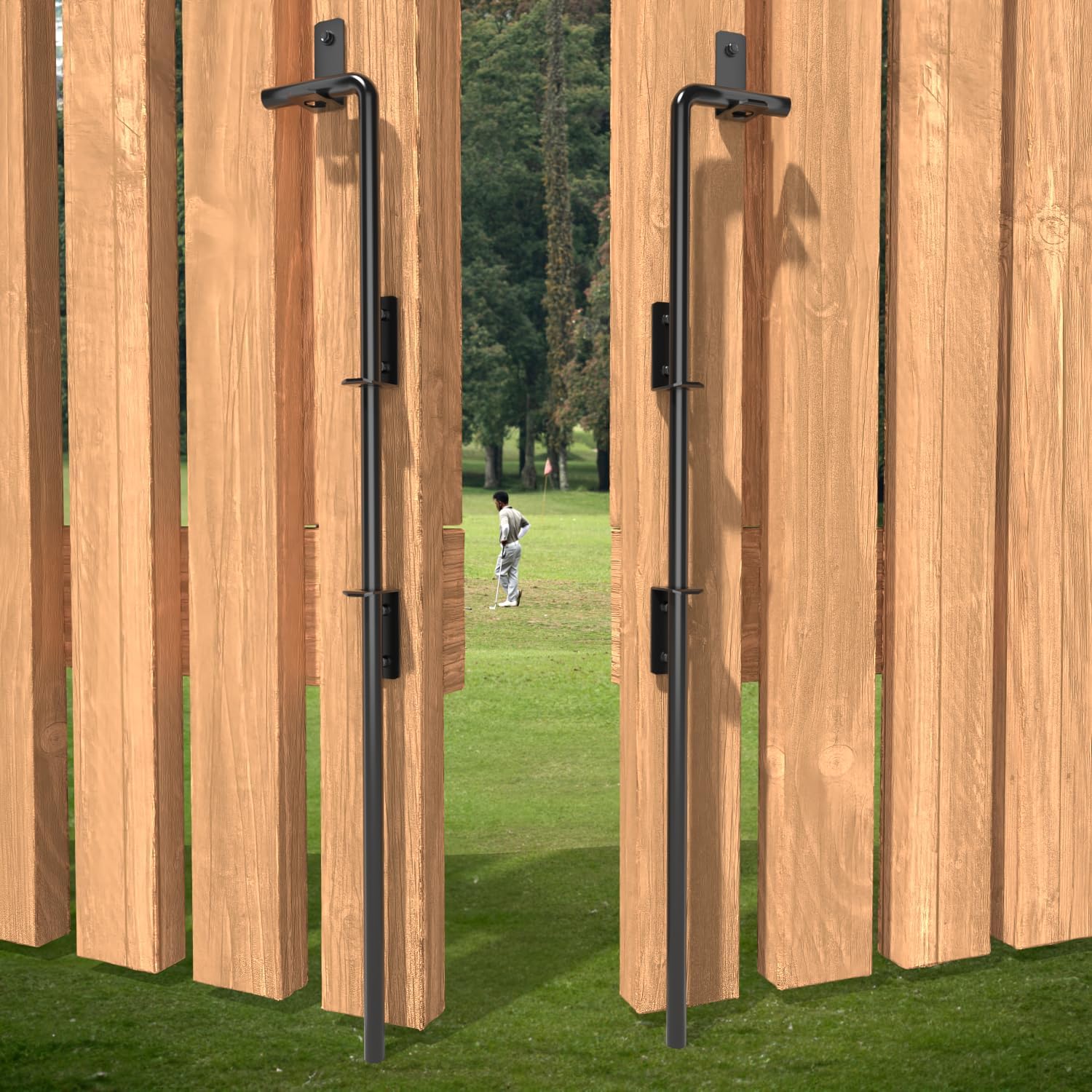 Amazon.com: SANKEYTEW 36" Cane Bolts for Gates Ground Gate Latch for ...