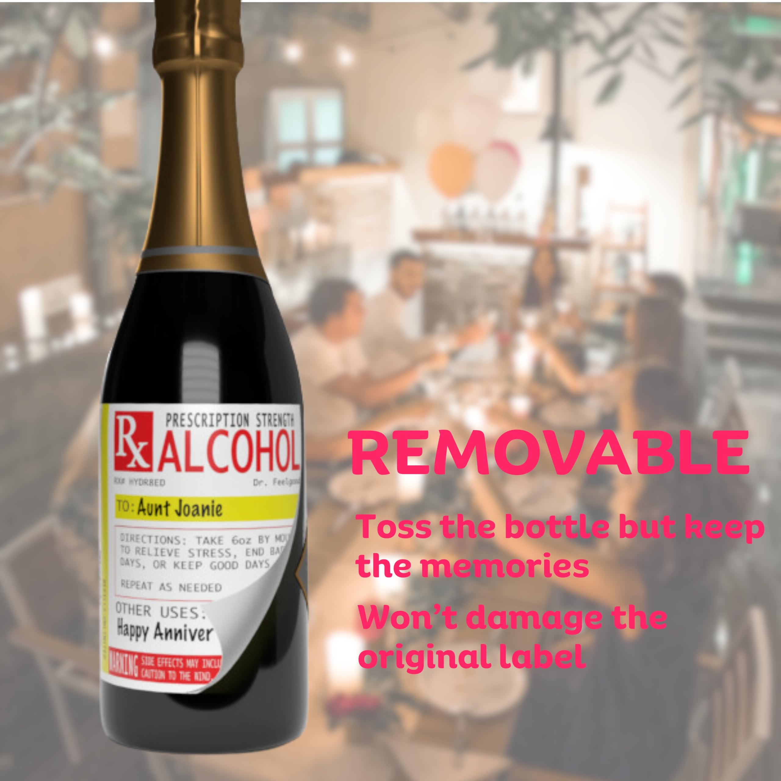Snapklik.com : Funny Wine Gag Gift For Christmas Party - Fake ...