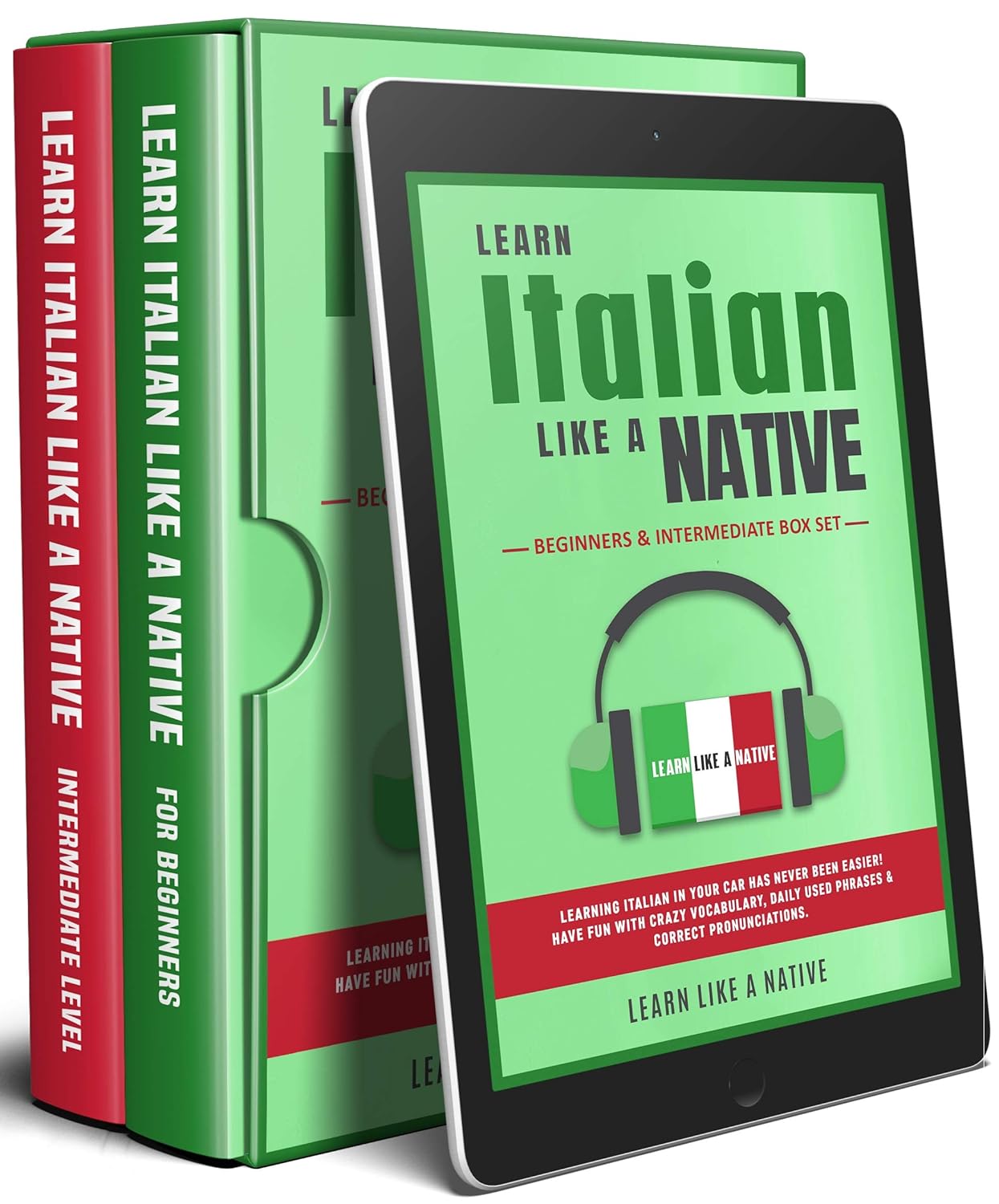 Amazon.com: Learn Italian Like a Native – Beginners & Intermediate Box ...