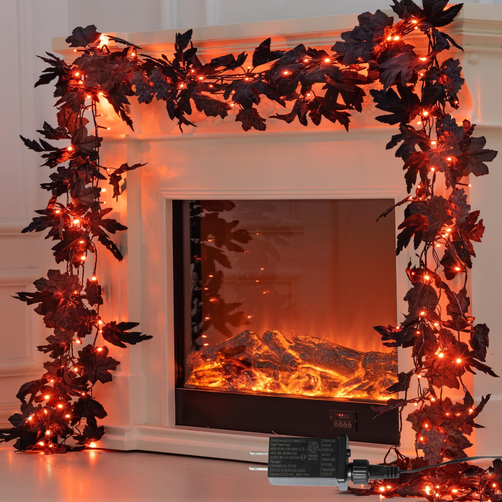 Amazon.com: Clycaloor 66ft Maple Leaves String Lights Fall Decor for ...