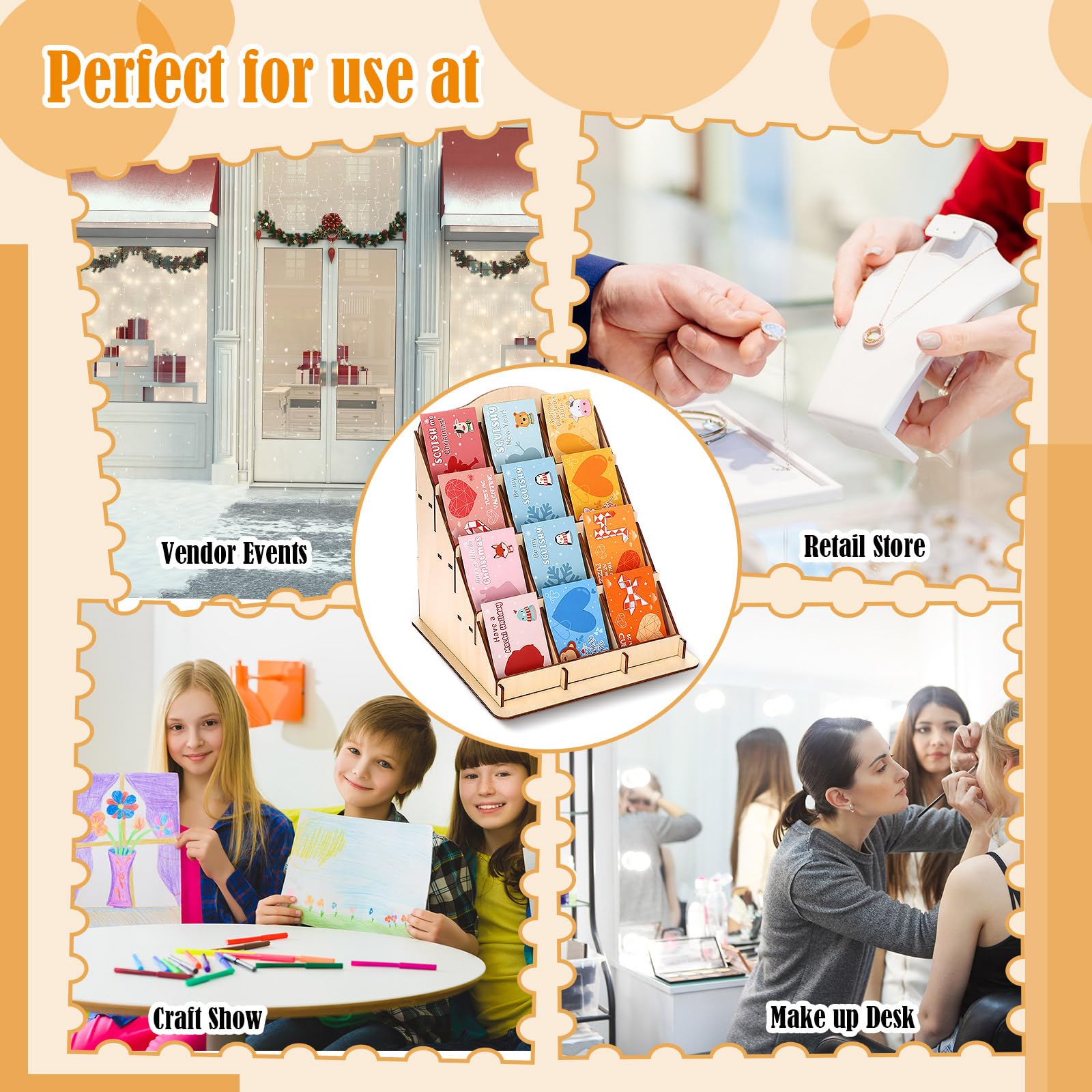 Snapklik.com : Barydat 2 Pack Greeting Card Organizer Display Stand ...