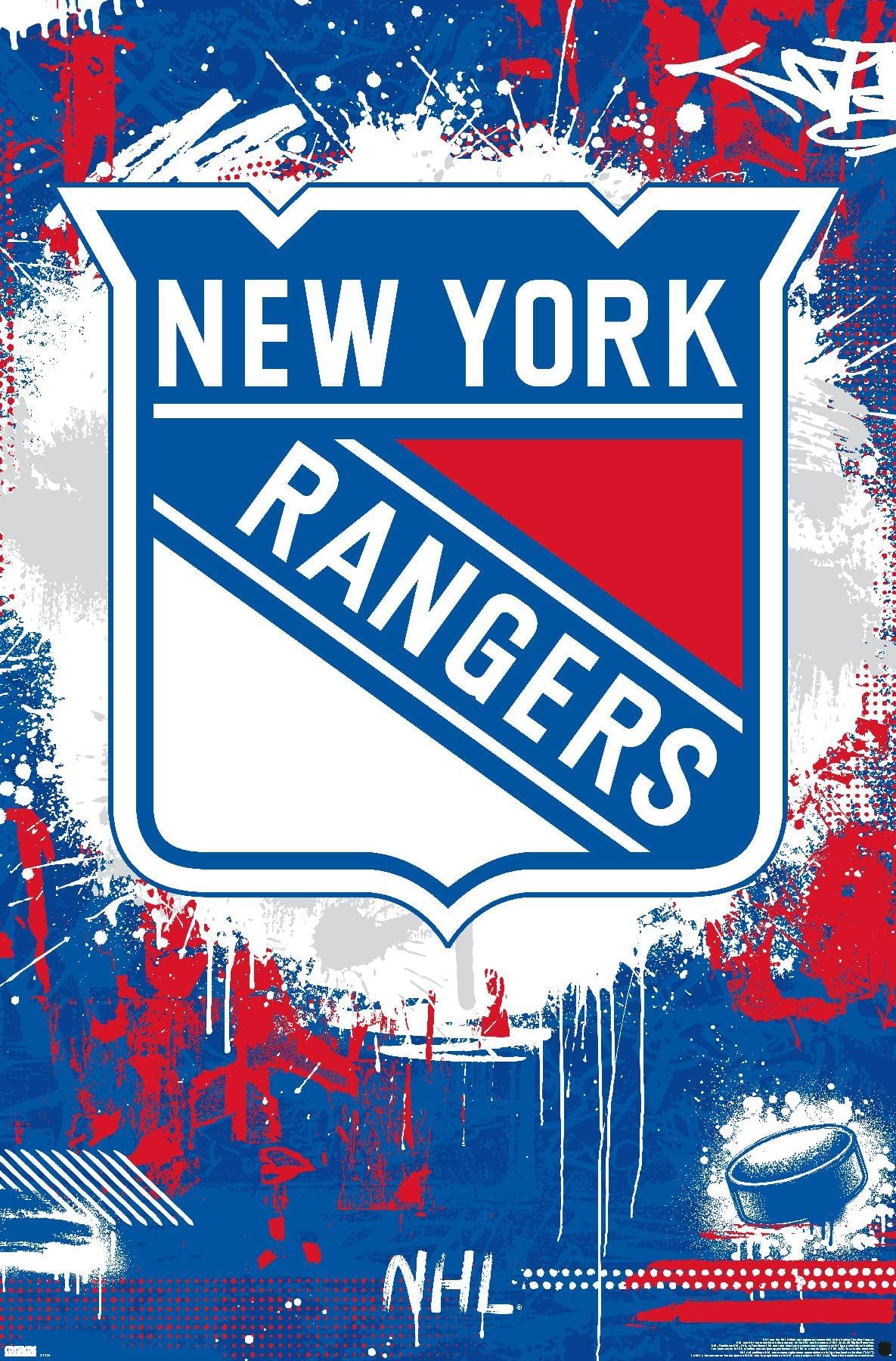 Amazon.com: Trends International NHL New York Rangers - Maximalist Logo ...