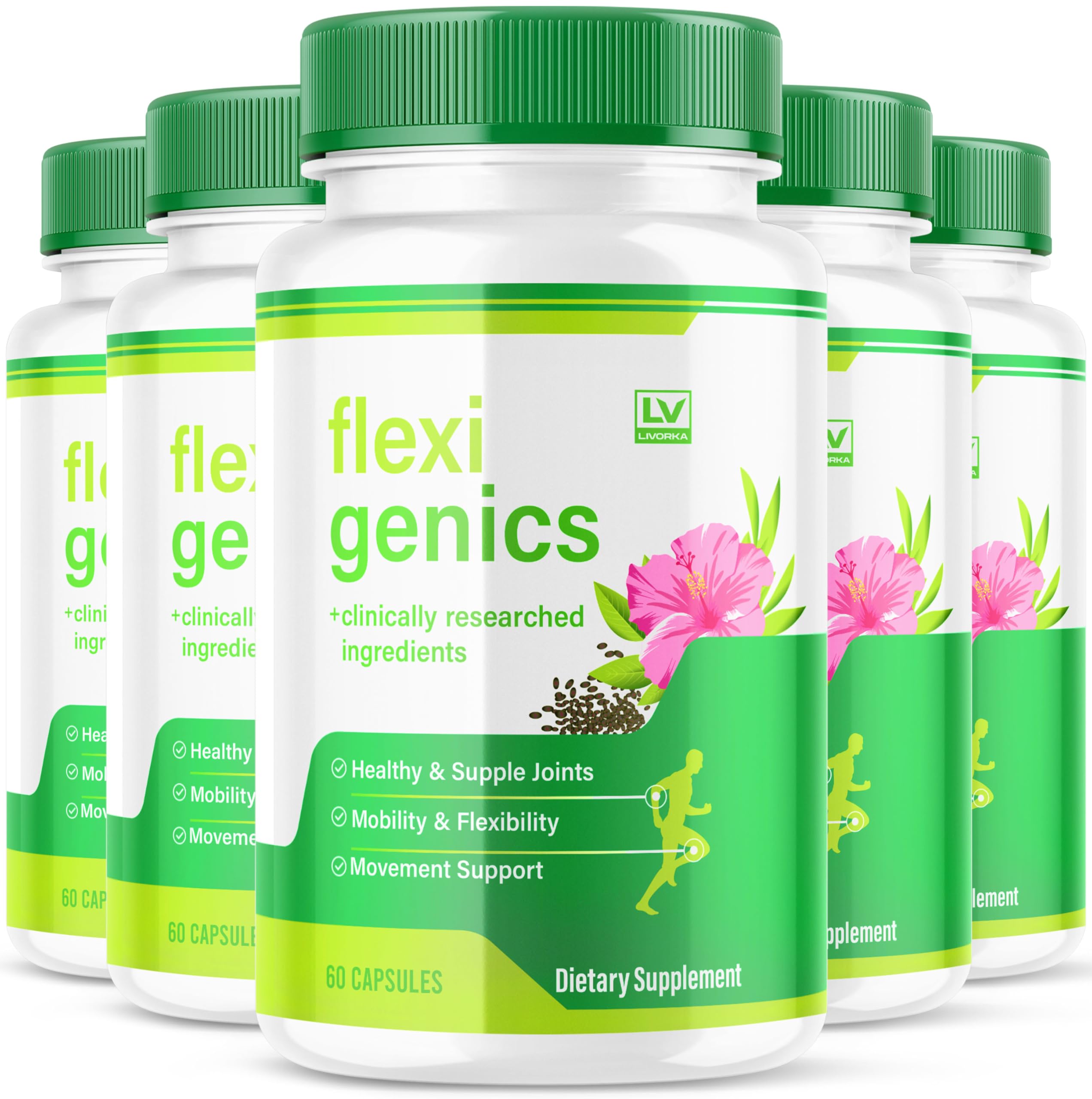 Amazon.com: (5 Pack) Flexigenics Supplement Capsules, Flexigenics ...