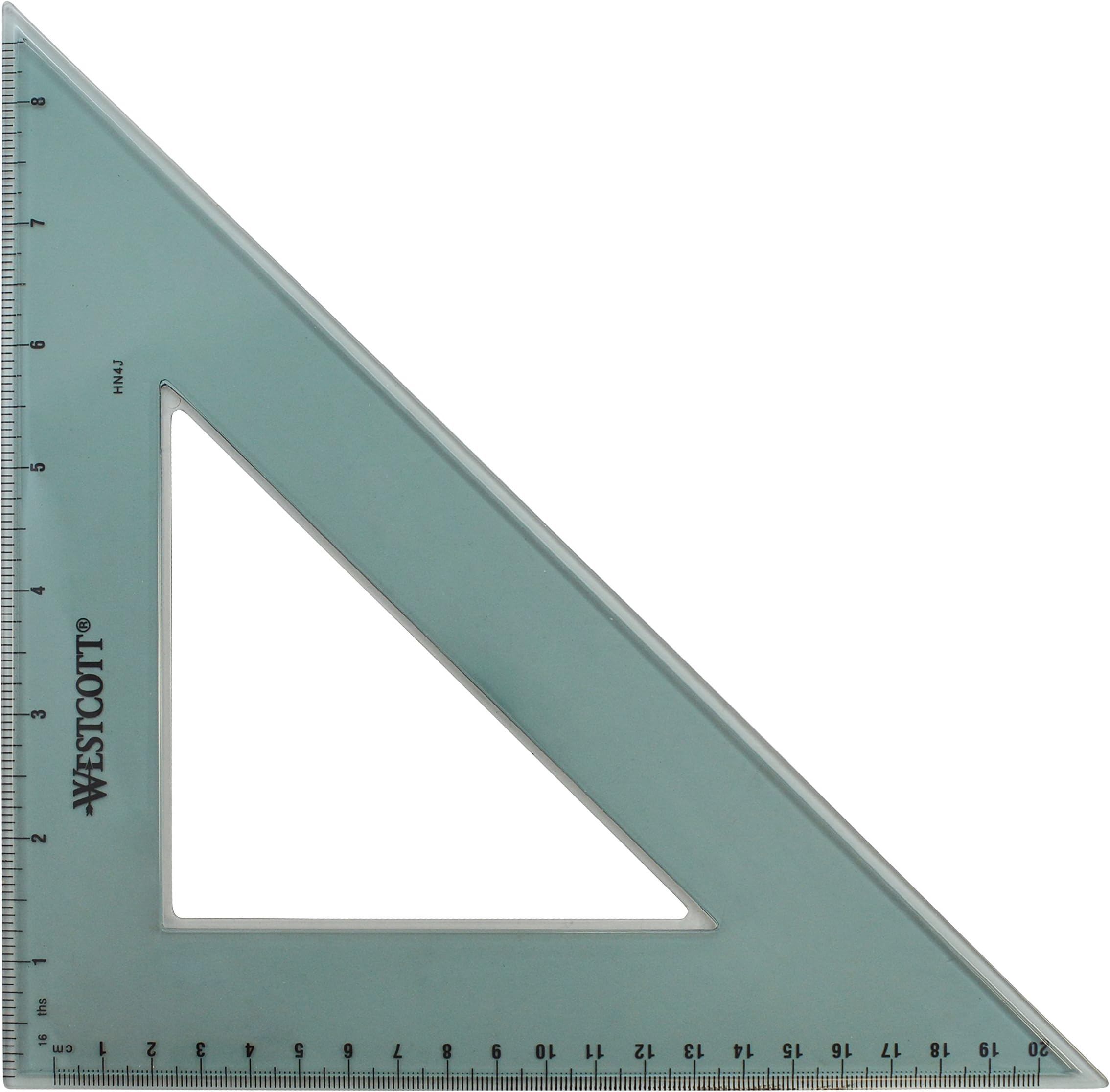 Amazon.com : Westcott Triangular Scale (KT-85), Clear : Triangle Ruler ...