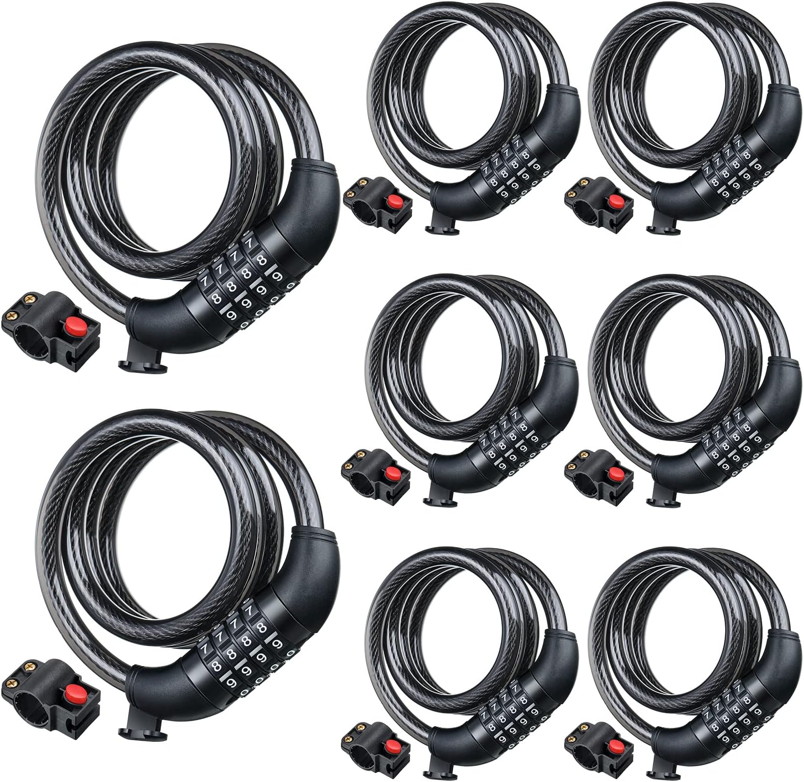 Amazon.com: SEPOX® 12Pcs Pack 6FT Extra Long Cable Combination-Bike ...