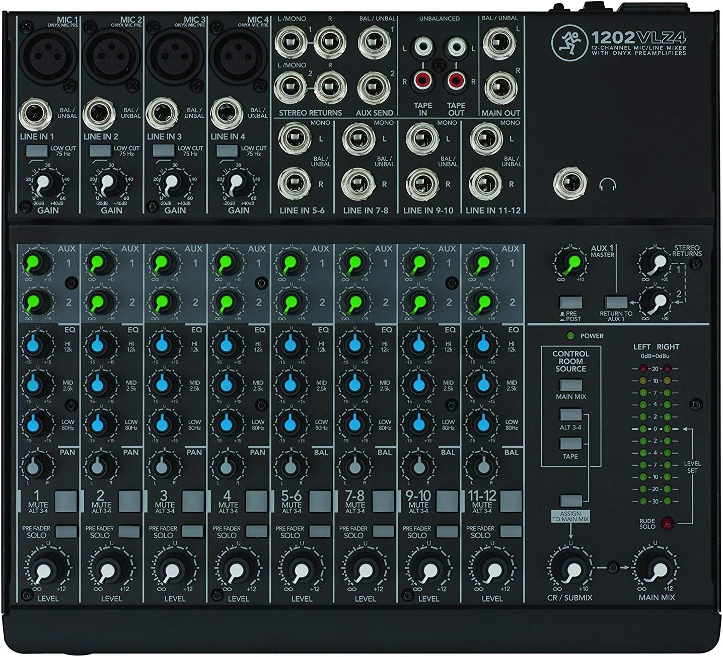 Mackie 12 Mixer-Unpowered (1202VLZ4) : Mackie: Amazon.ca: Musical ...