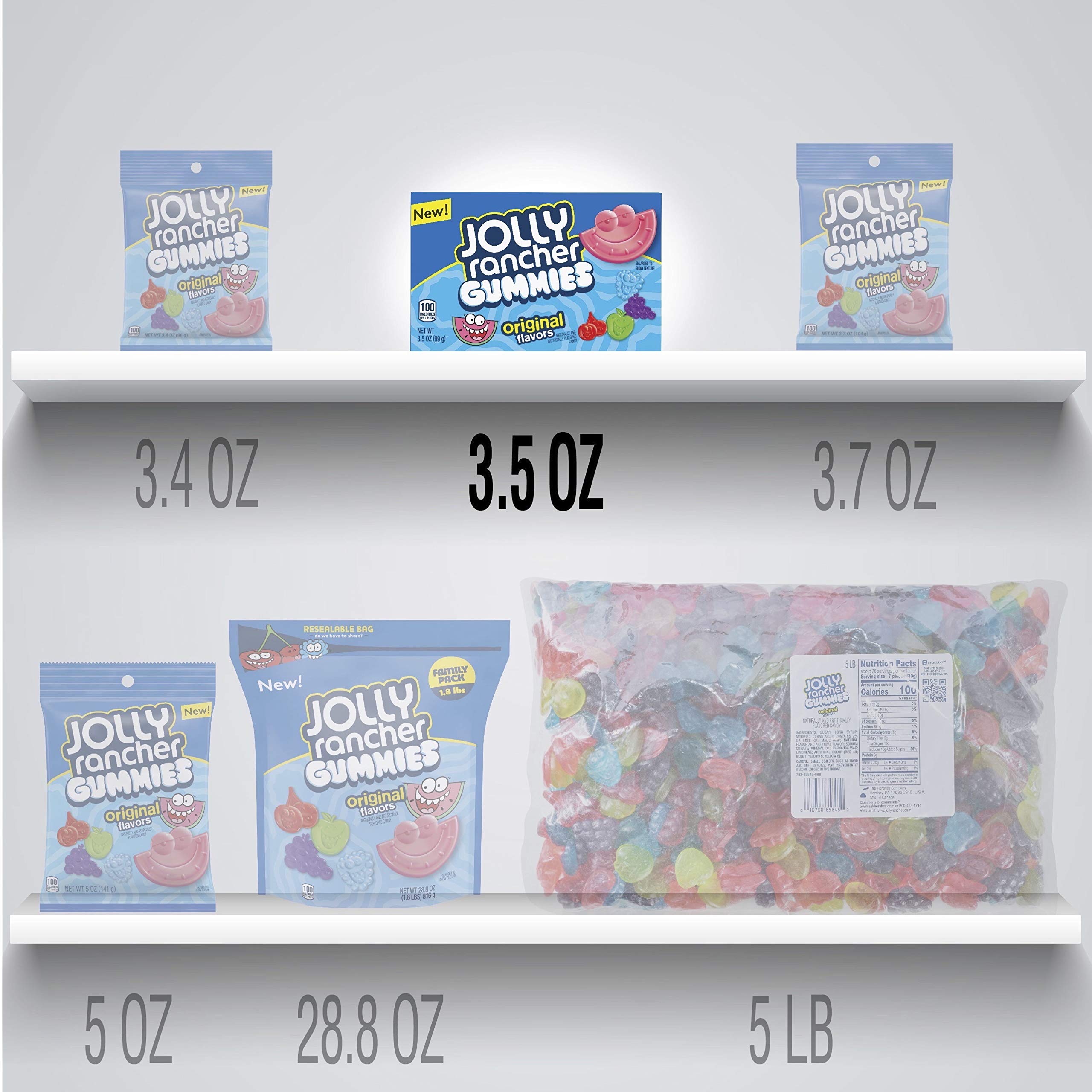 Snapklik.com : JOLLY RANCHER Gummies Original Fruit Flavored Candy ...