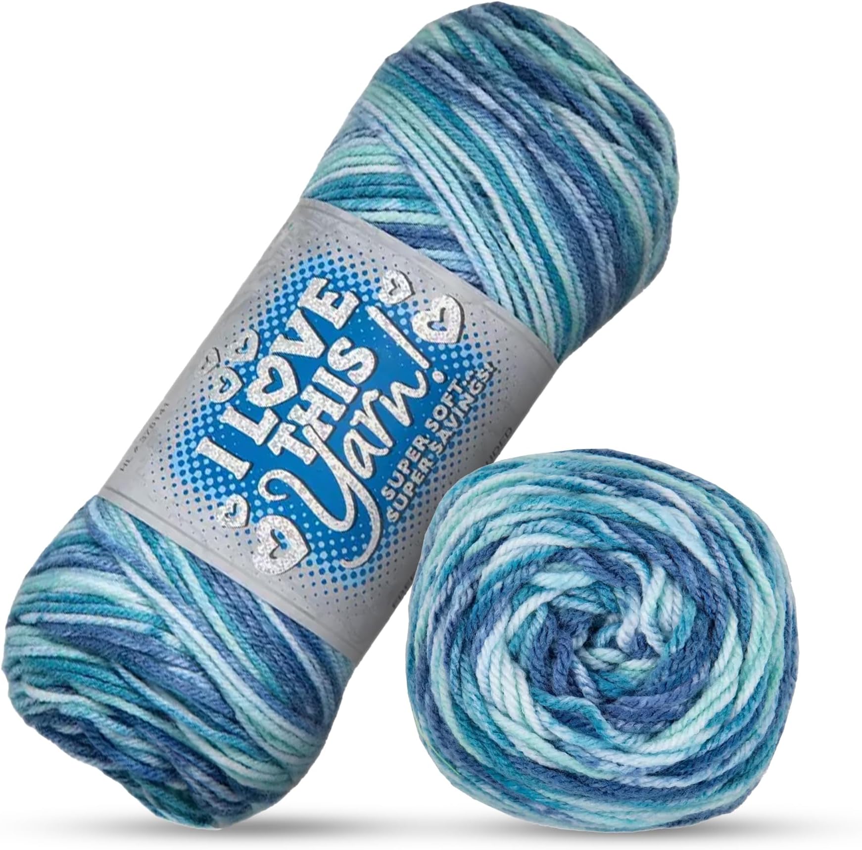 Amazon.com: I Love This Yarn 4 - Medium Yarn for Crocheting & Knitting ...