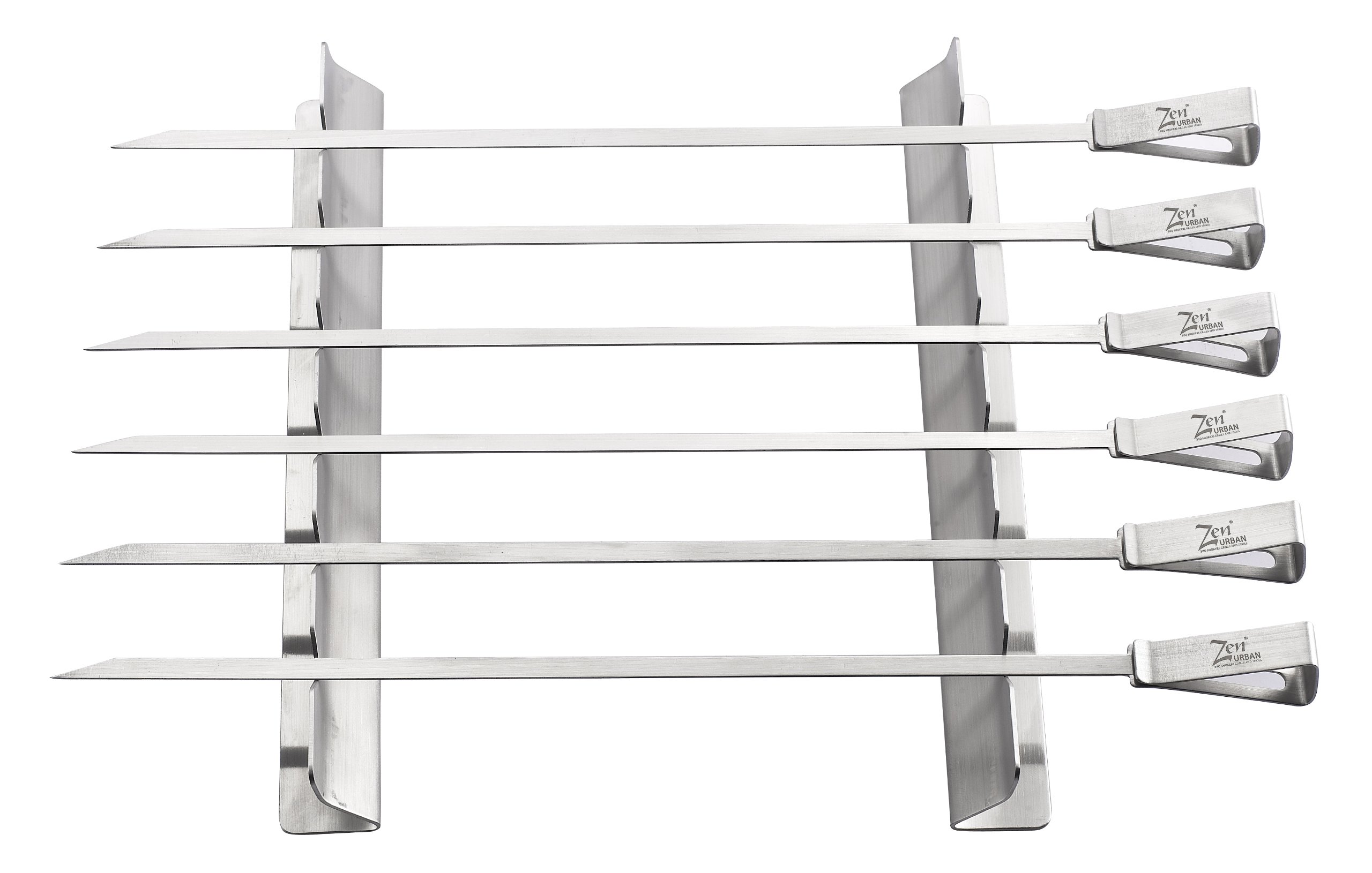 Amazon.com : ZenUrban 870007 Grilling Kabob Rack with Skewers : Patio ...