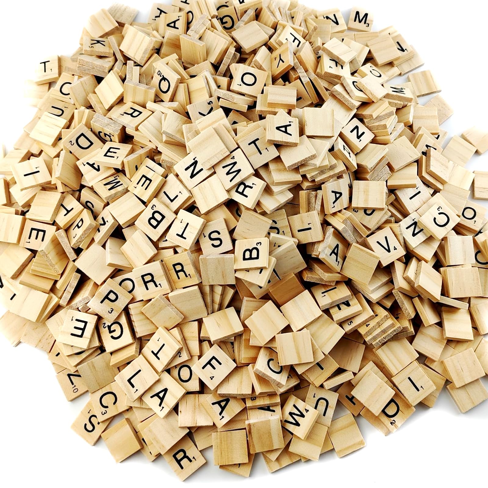 Snapklik.com : 700PCS Wood Letter Tiles, Wooden Tiles For Crafts ...