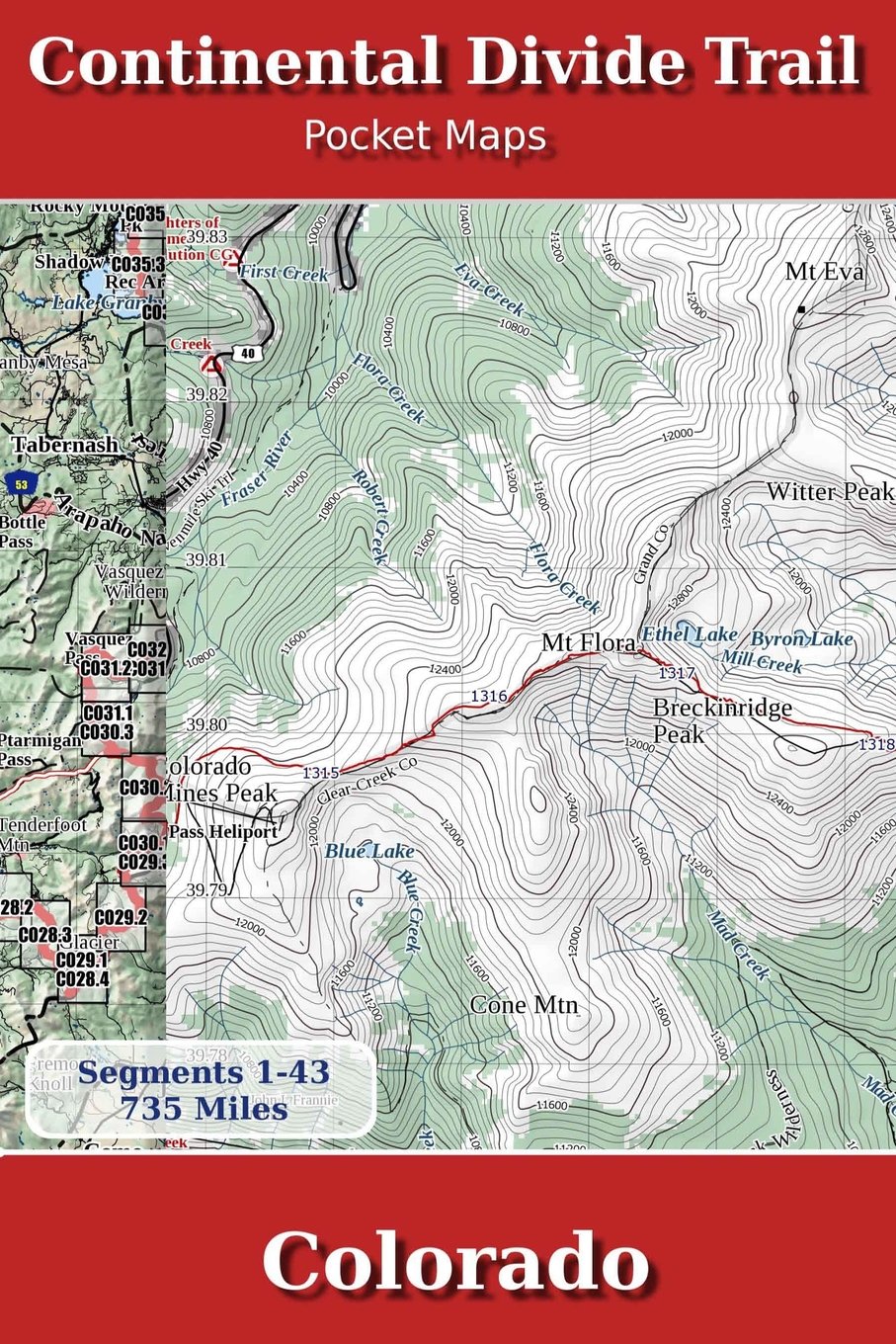 Continental Divide Trail Colorado Map