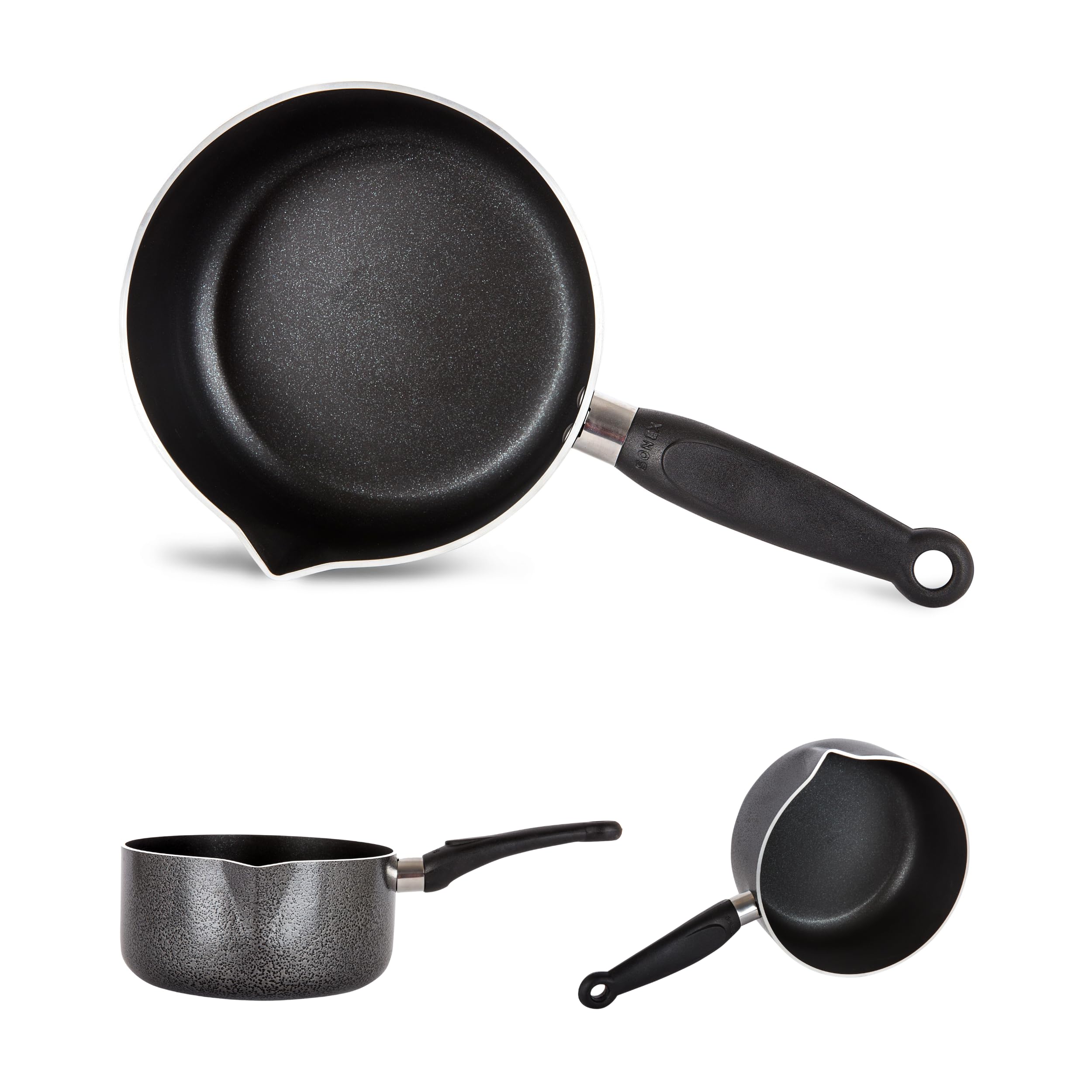 AM Home and Kitchen - Induction Non Stick Milk Pan with Pouring Lip ...